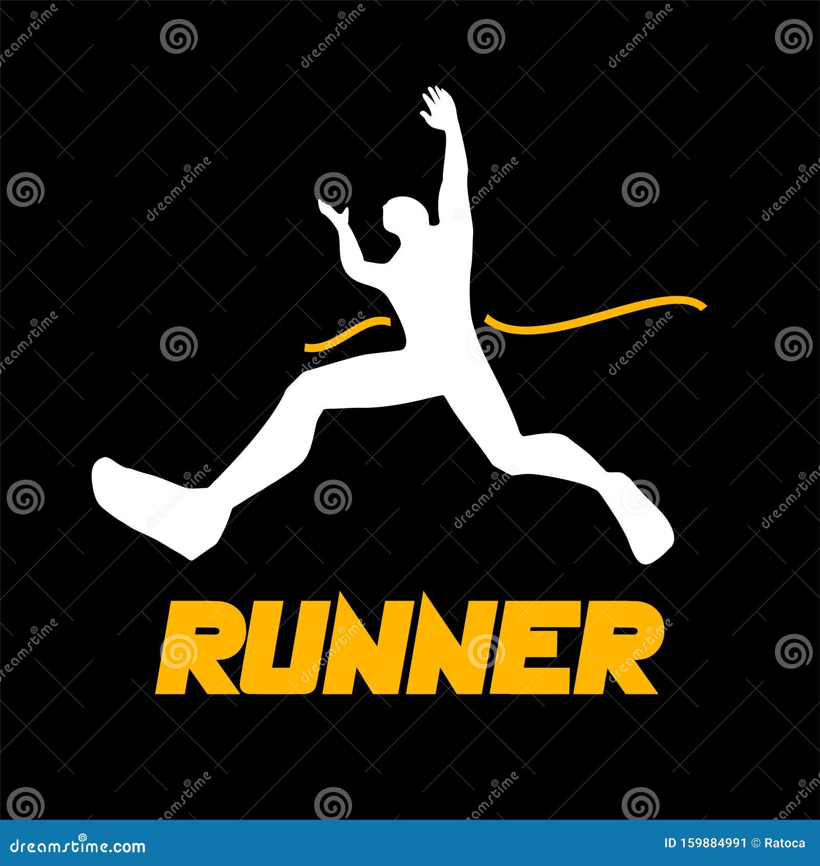 Runner symbol design stock vector. Illustration of running - 159884991