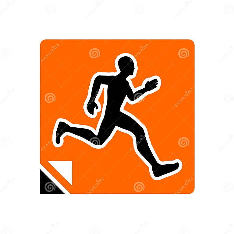 Runner symbol design stock vector. Illustration of sport - 127254455