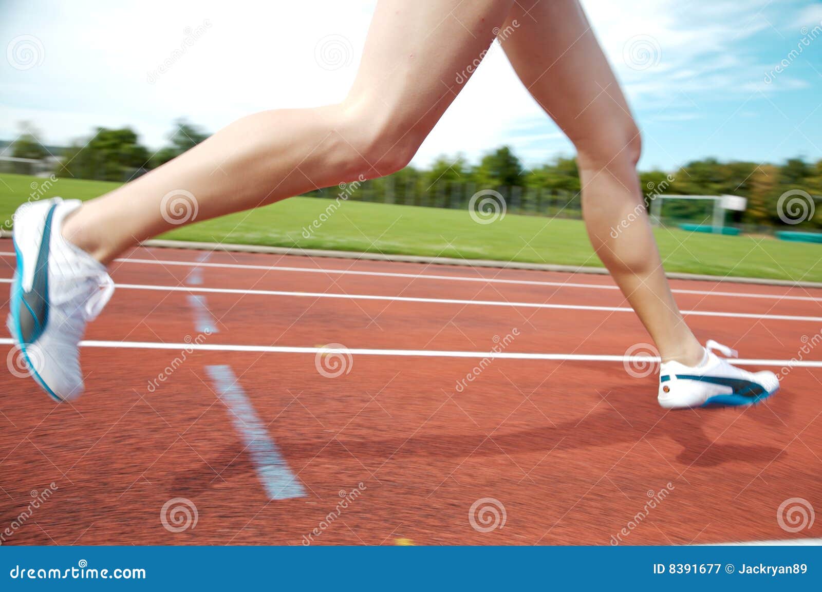 Runner on Track stock image. Image of field, effort, racing - 8391677