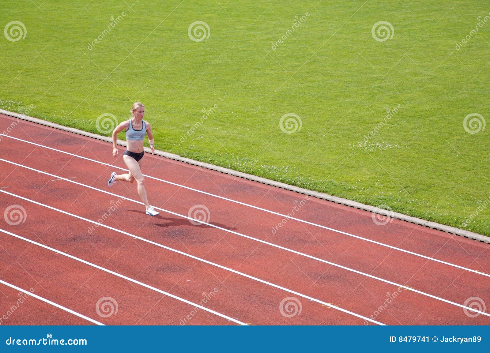 Runner on Track stock image. Image of competition, outdoors - 8479741