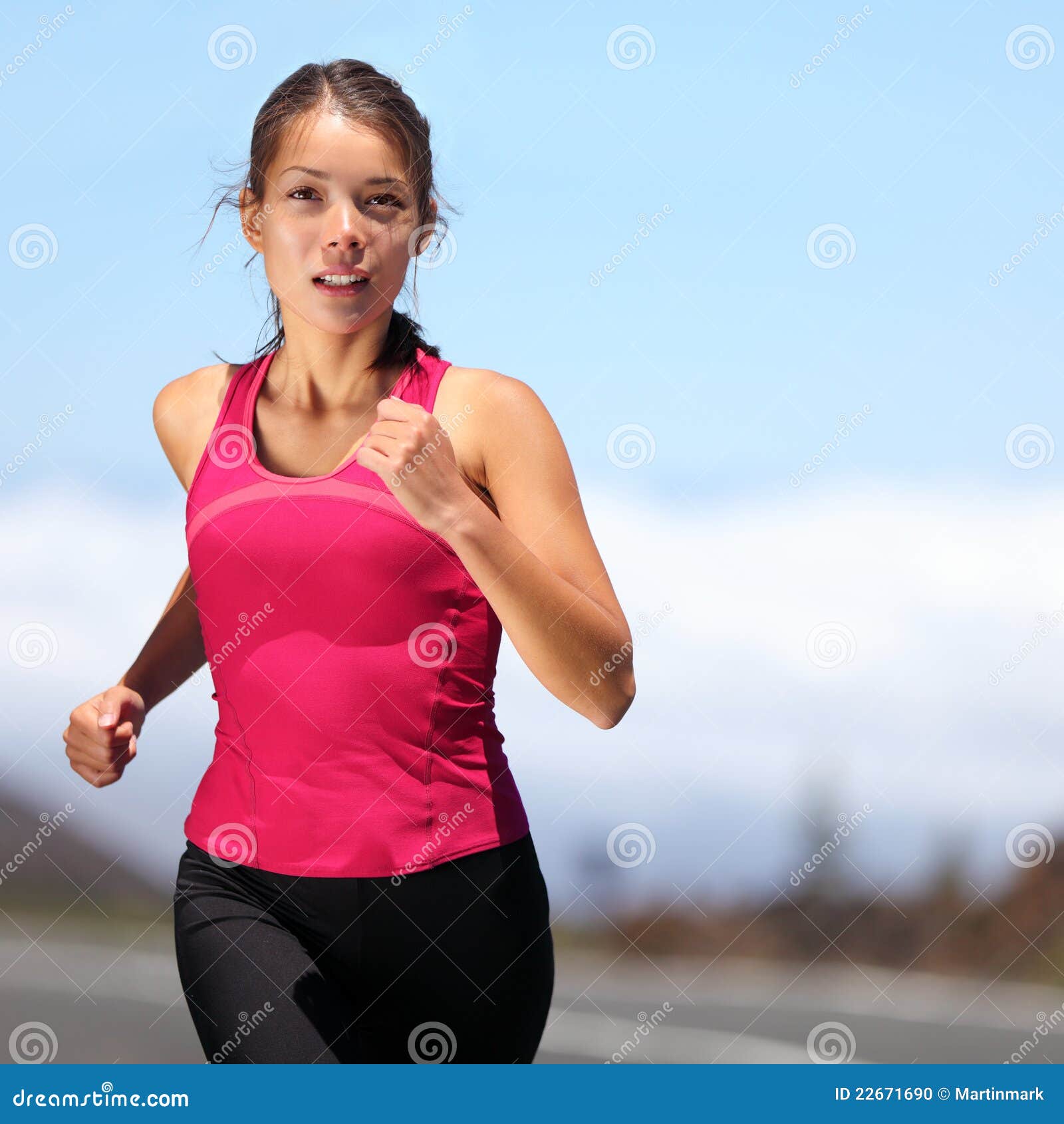 Runner - woman running stock photo. Image of female, endurance - 22671690