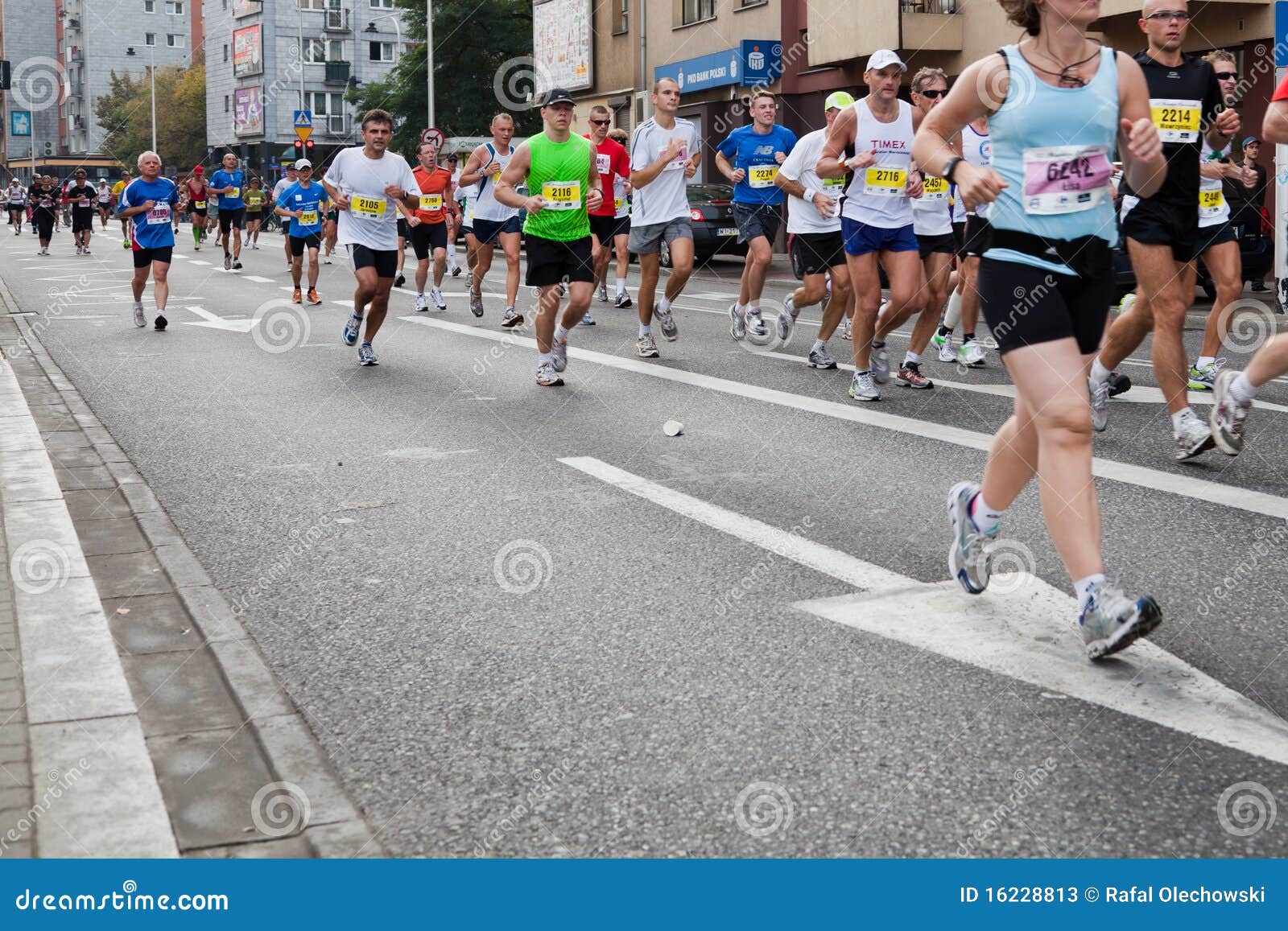 Runners in 32nd Warsaw Marathon Editorial Stock Photo - Image of ...