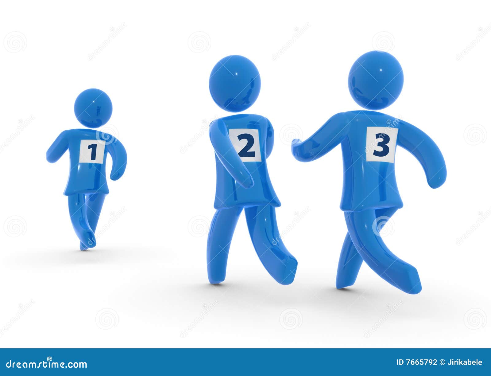 Runners stock illustration. Illustration of start, numbers - 7665792