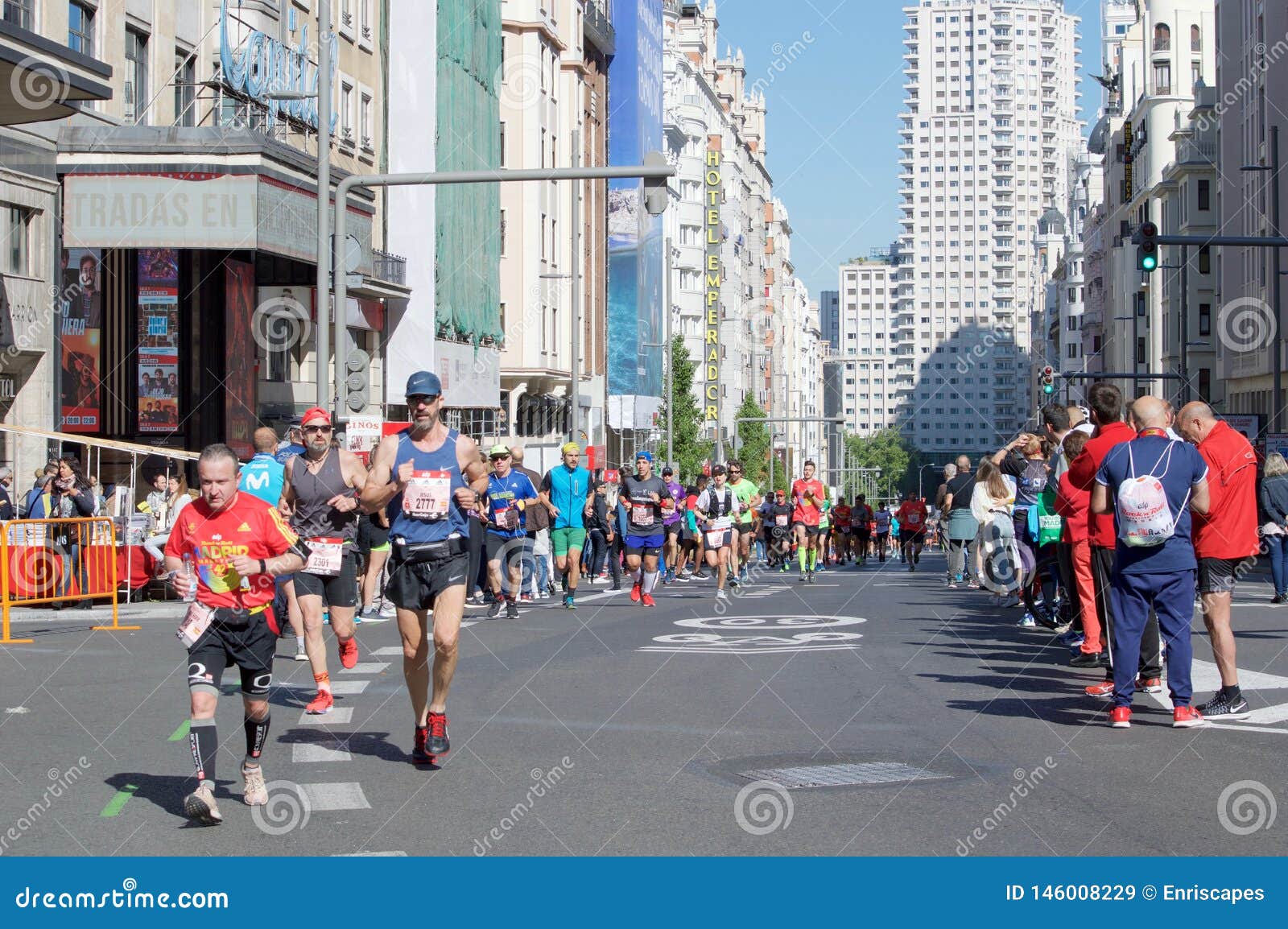 Runners in the Madrid Marathon Editorial Stock Image - Image of sports ...