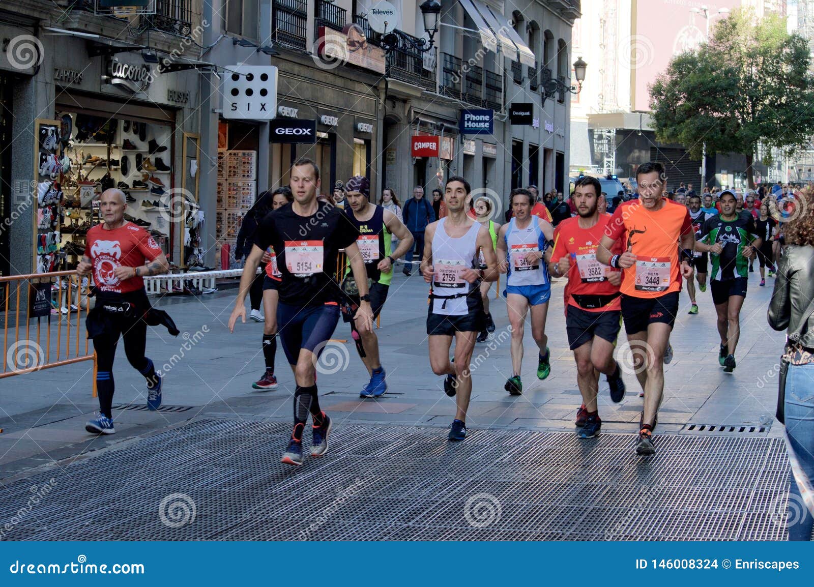 Runners in the Madrid Marathon Editorial Stock Image - Image of spain ...