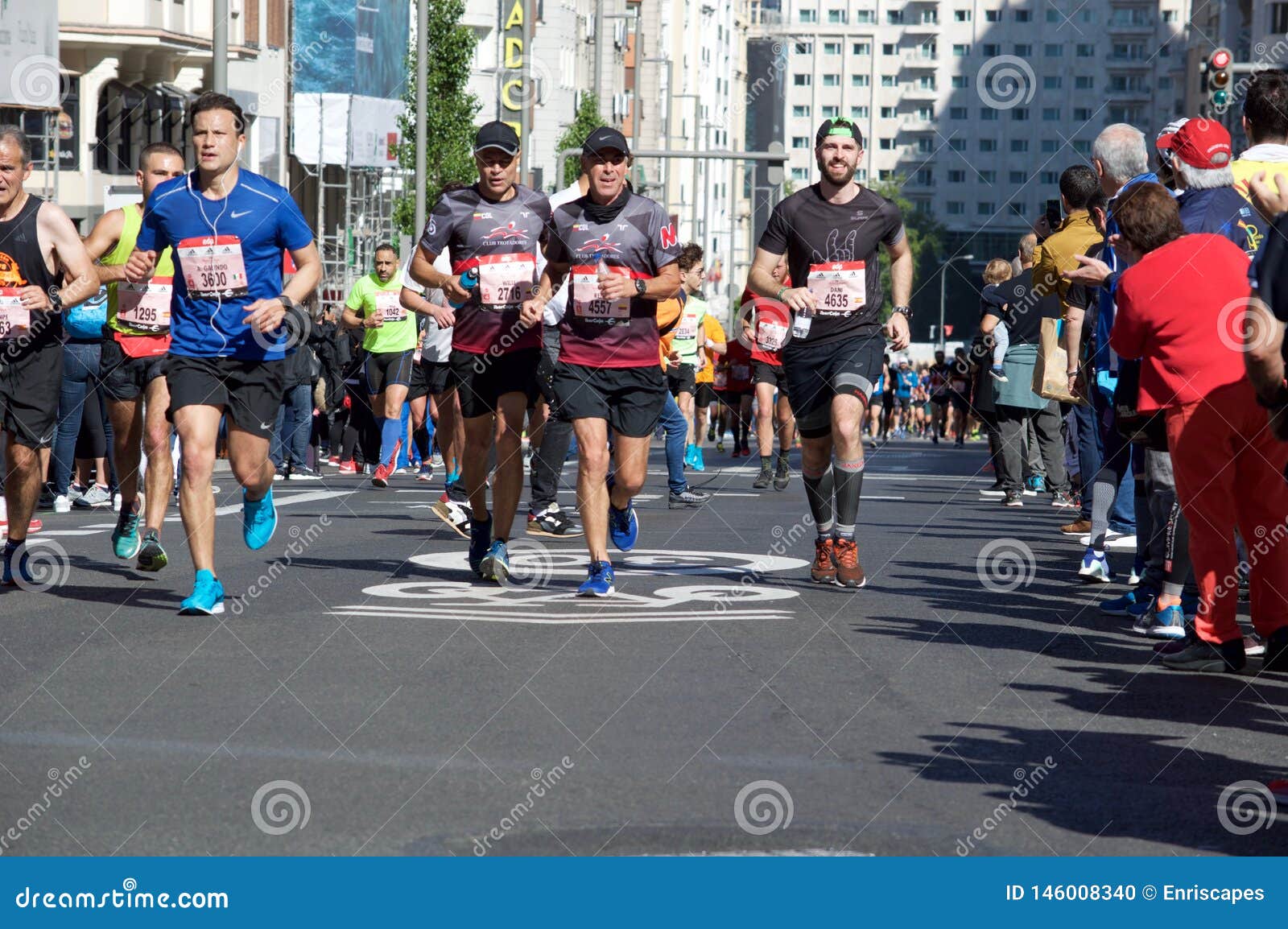 Runners in the Madrid Marathon Editorial Image - Image of running ...