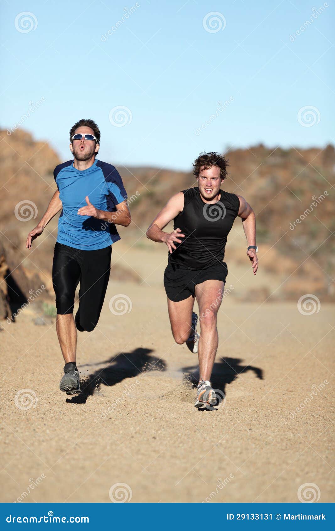 Runners - men sprinting stock image. Image of jogging - 29133131