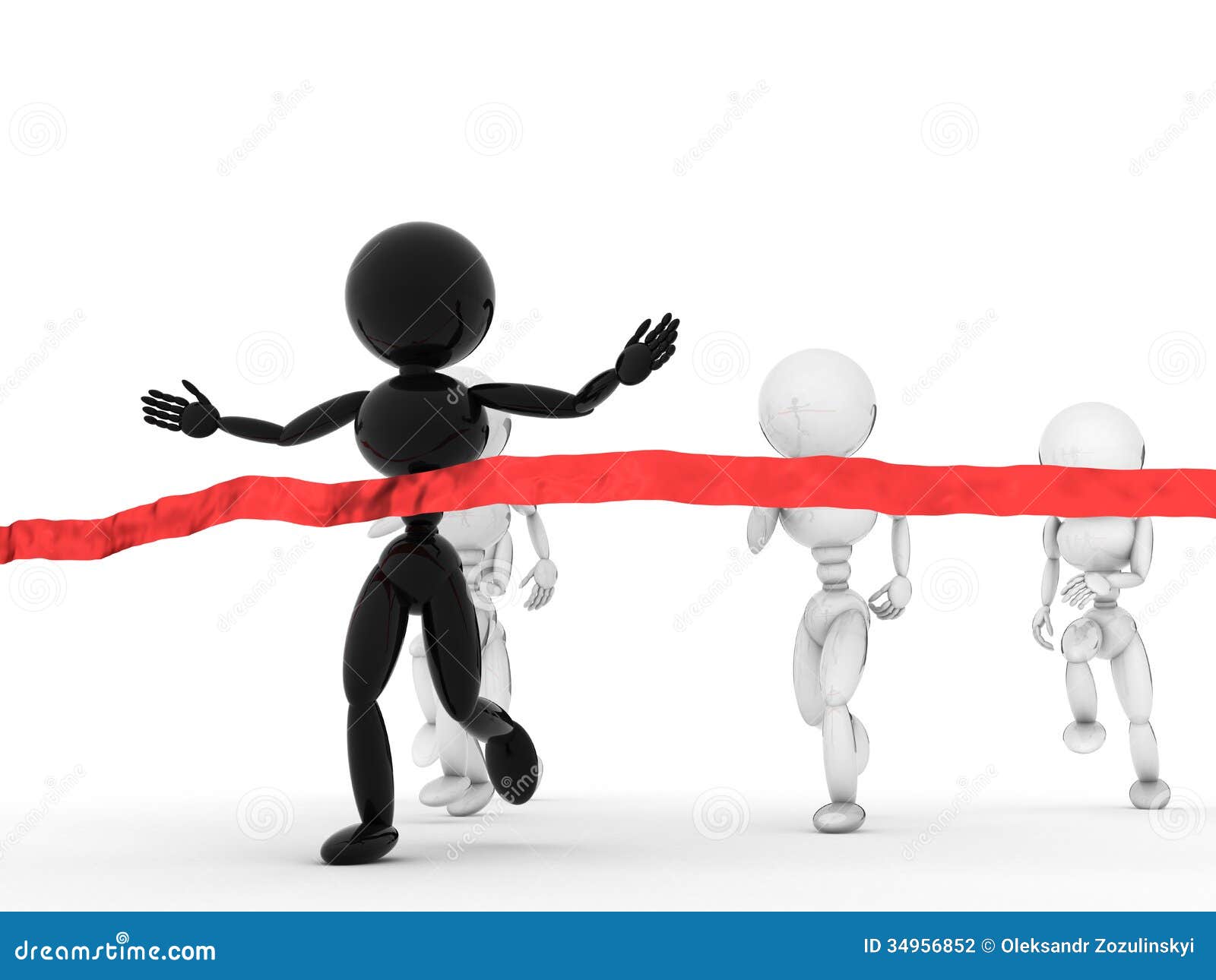 Runners Finish Line Cartoon Royalty-Free Illustration | CartoonDealer ...