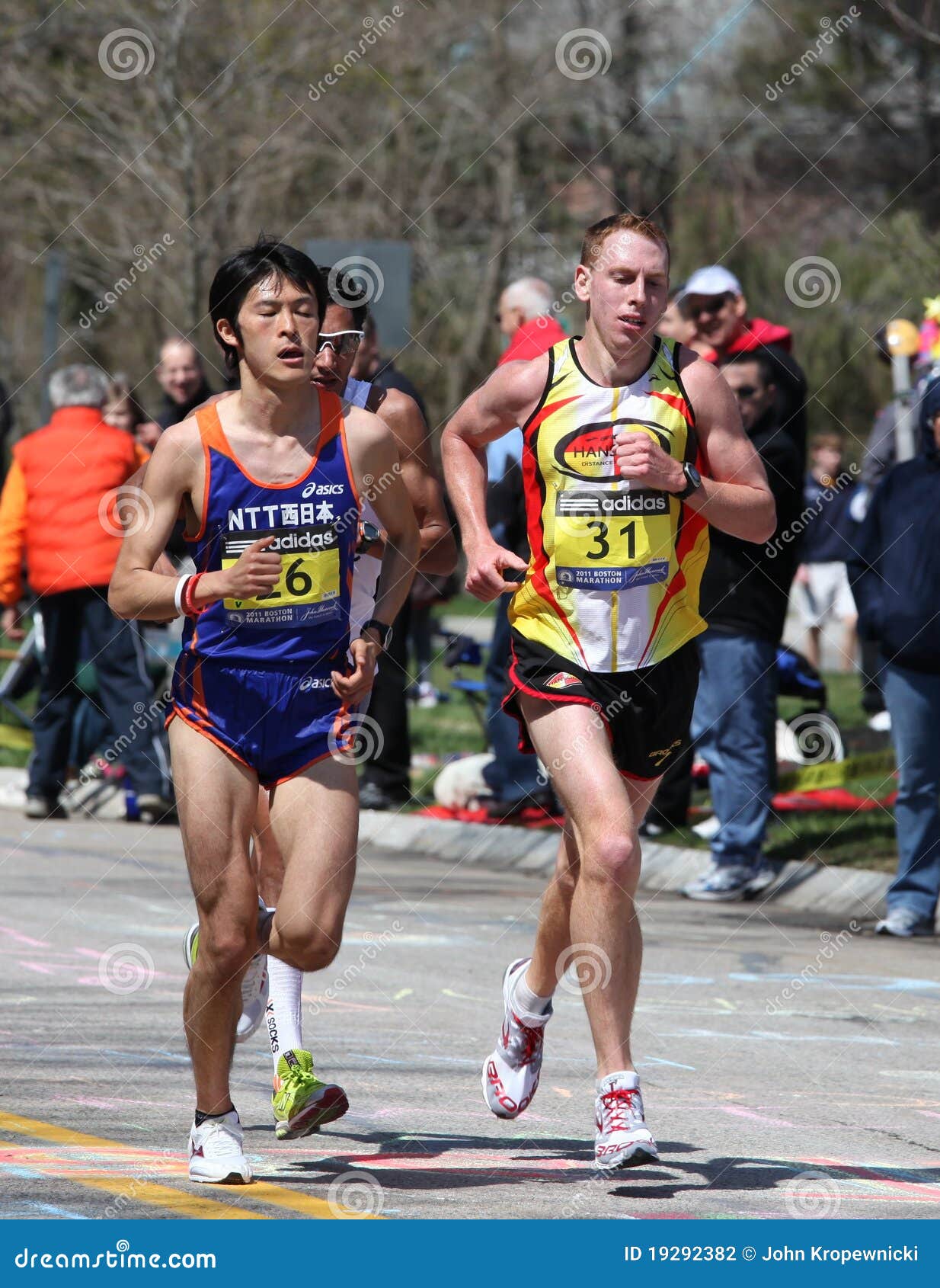Runners Running Up Heartbreak Hill Editorial Photography - Image of ...