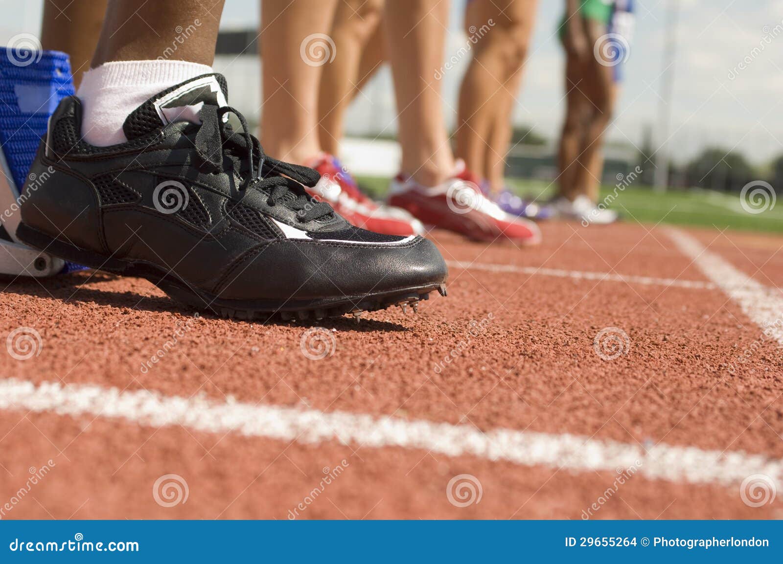 Runners at Starting Line stock photo. Image of race, closeup - 29655264
