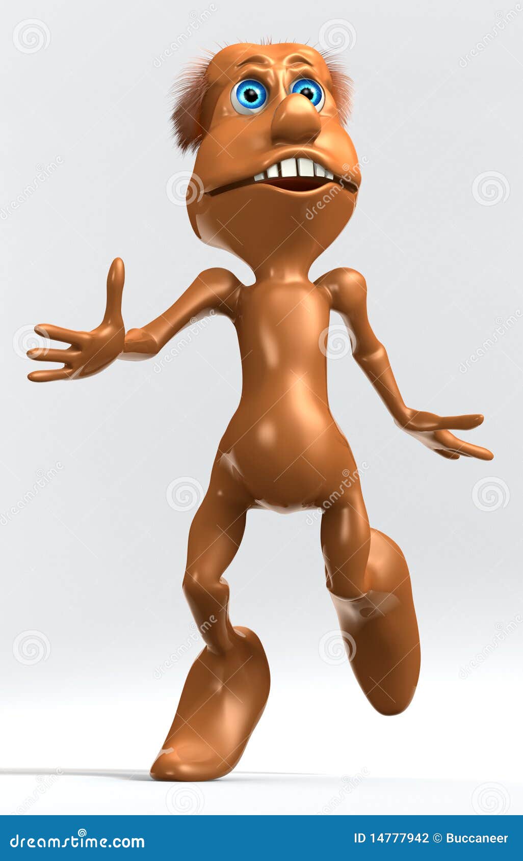 Toon Character In Tuxedo Pointing Royalty-Free Stock Photo ...