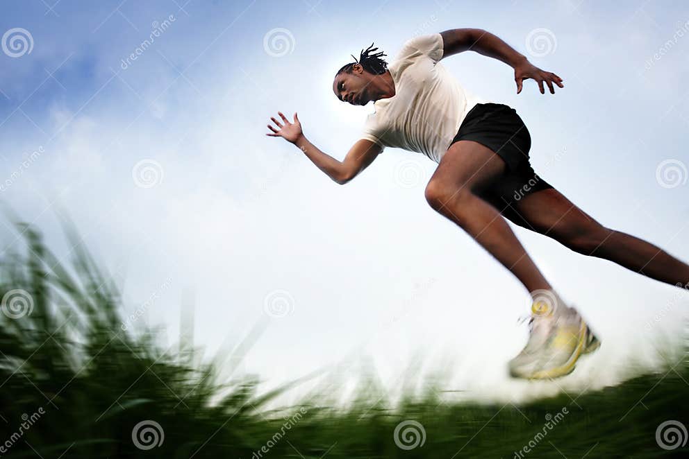 Running across Field stock photo. Image of country, person - 20095592