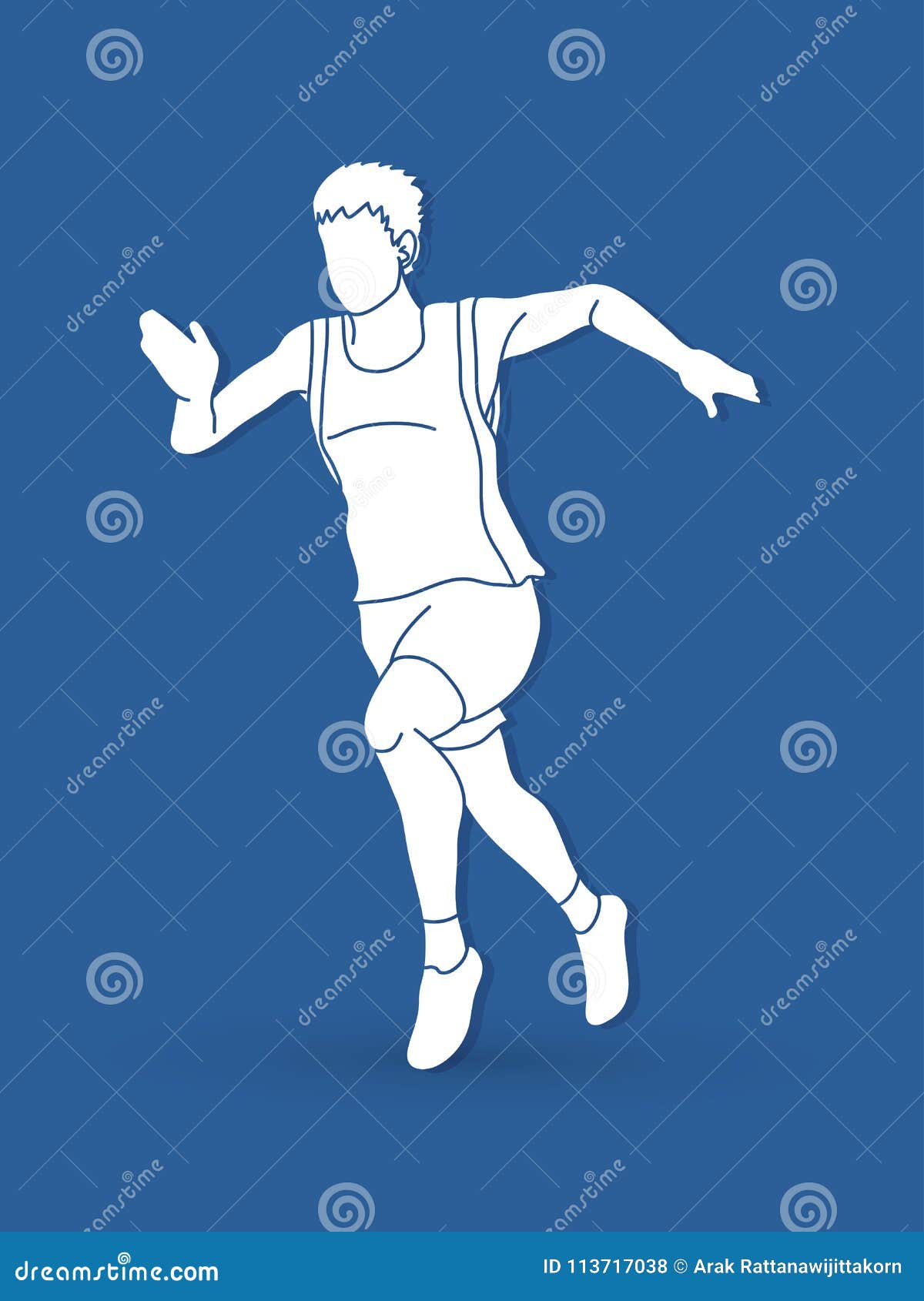 Running Action, Marathon Runner, Start Running Graphic Vector Stock ...
