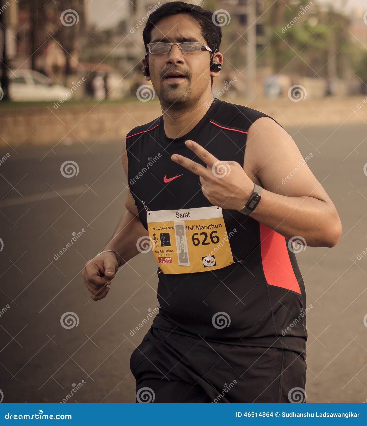 Running all the way! editorial stock image. Image of india - 46514864