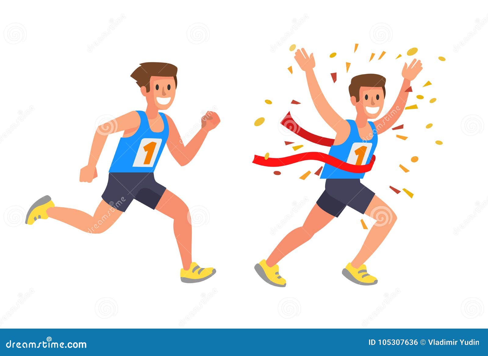 Running Athlete Sprinter Man Stock Vector - Illustration of jogging ...