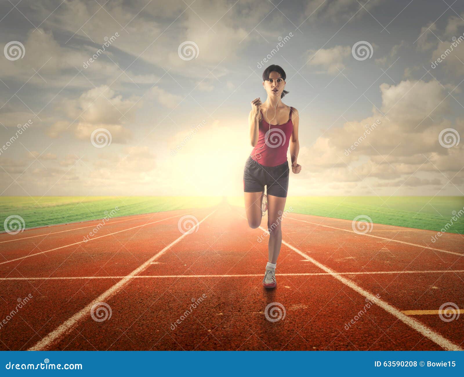 Running athlete stock photo. Image of music, track, caucasian - 63590208