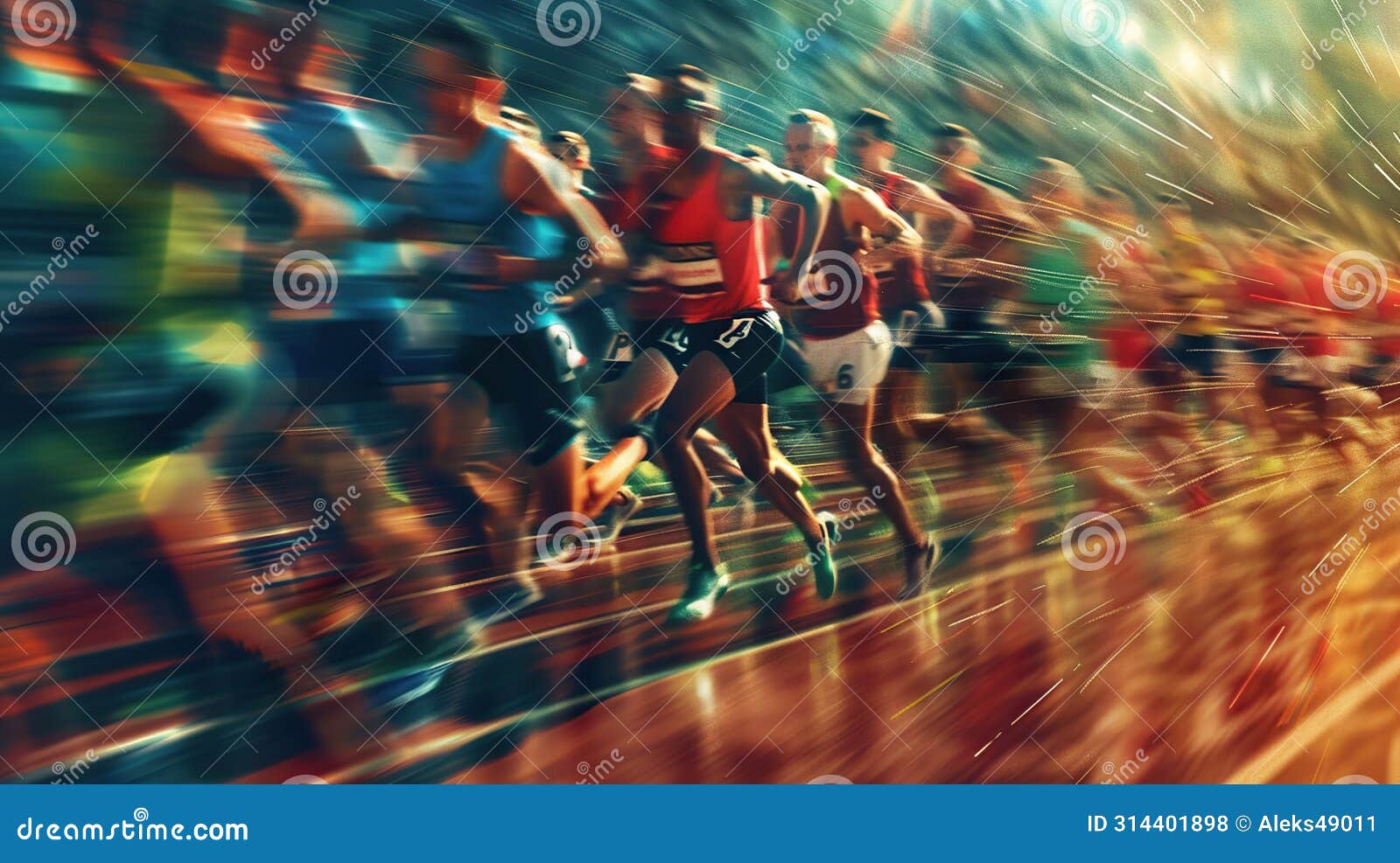Running Athlete. Victory. Olympic Games. Generative Ai Stock ...