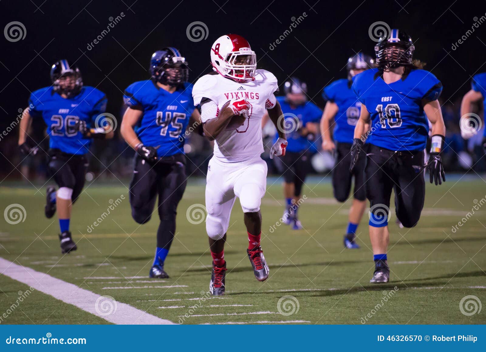 Friday Night Lights High School Football Running Back Outrunning ...