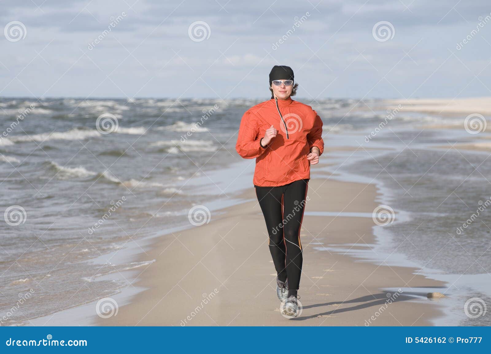 Running on the beach stock photo. Image of paradise, outdoor - 5426162