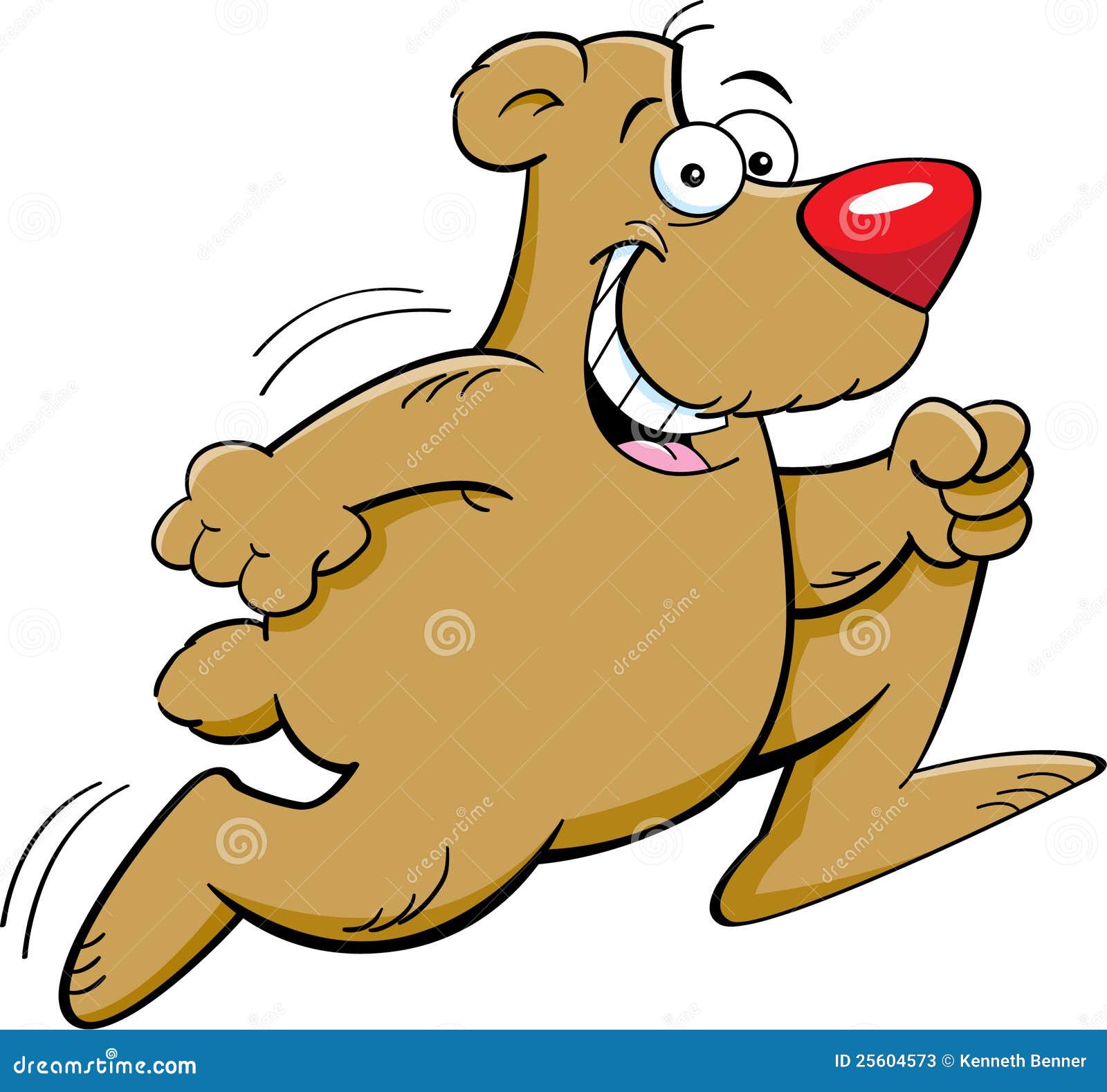 Running Bear stock vector. Illustration of bear, mammal - 25604573