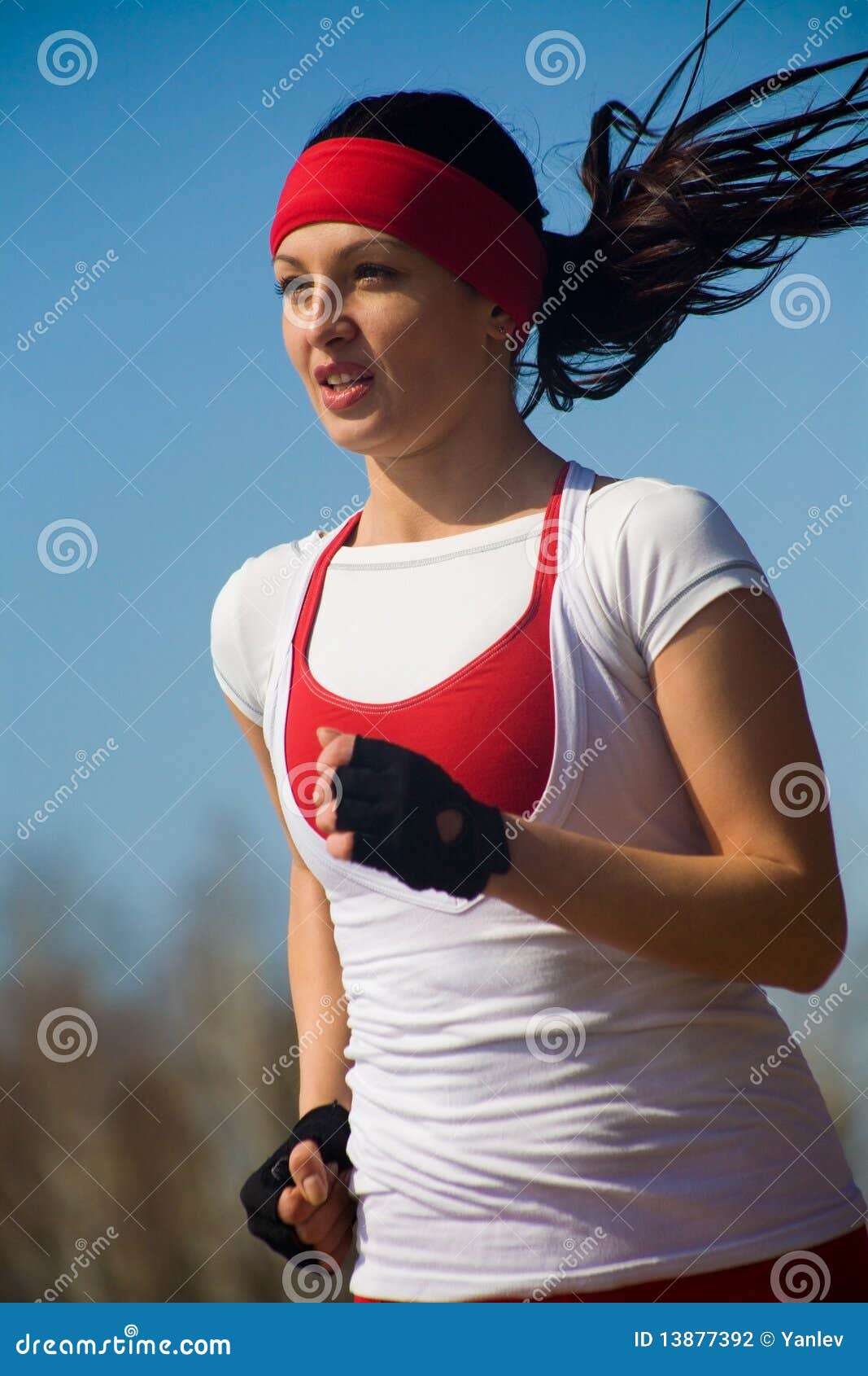 Running beautiful woman stock photo. Image of exercise - 13877392