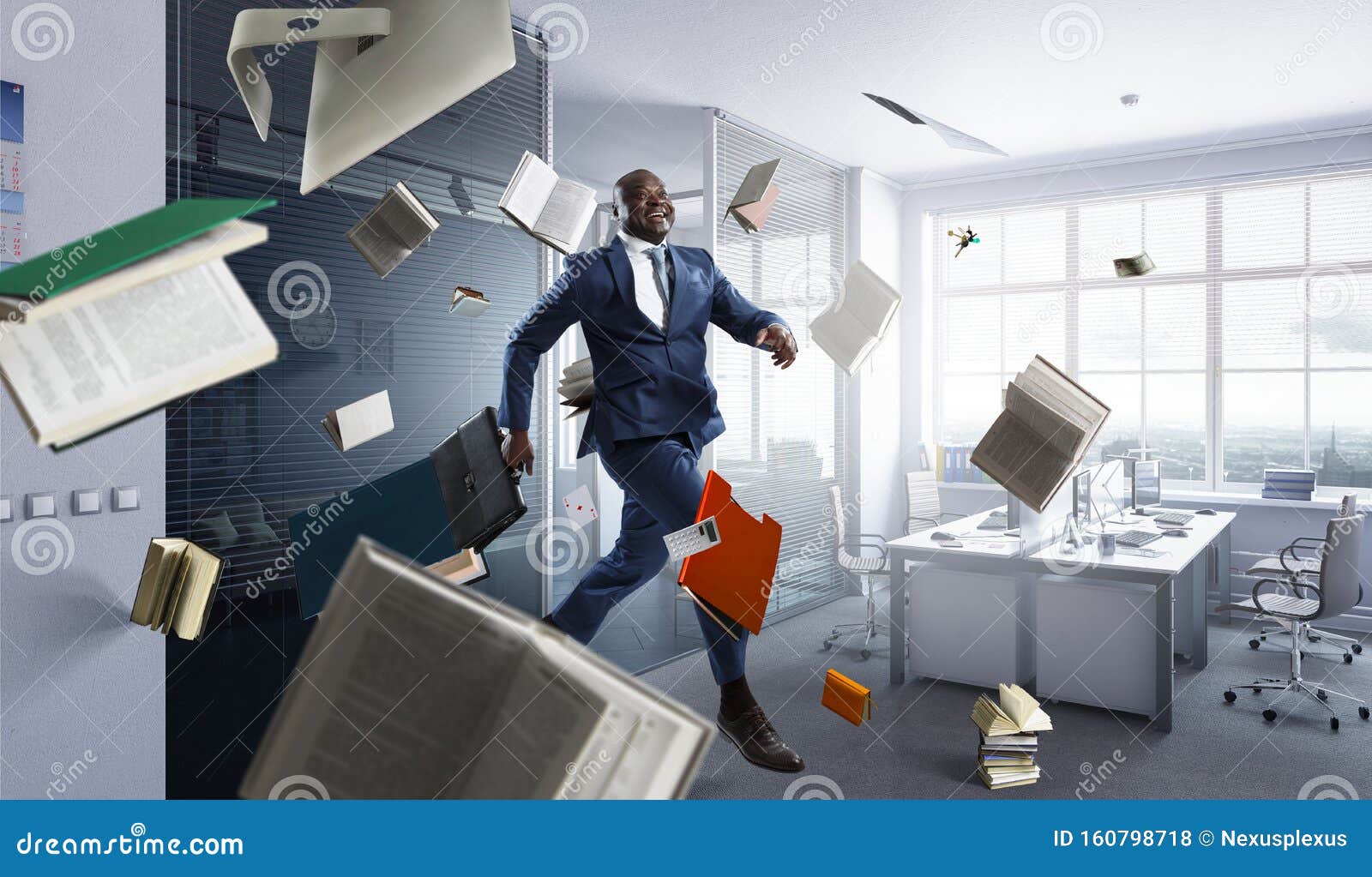 Running Black Businessman with Briefcase Stock Photo - Image of ... Running Black Businessman with Briefcase Stock Photo - Image of ...