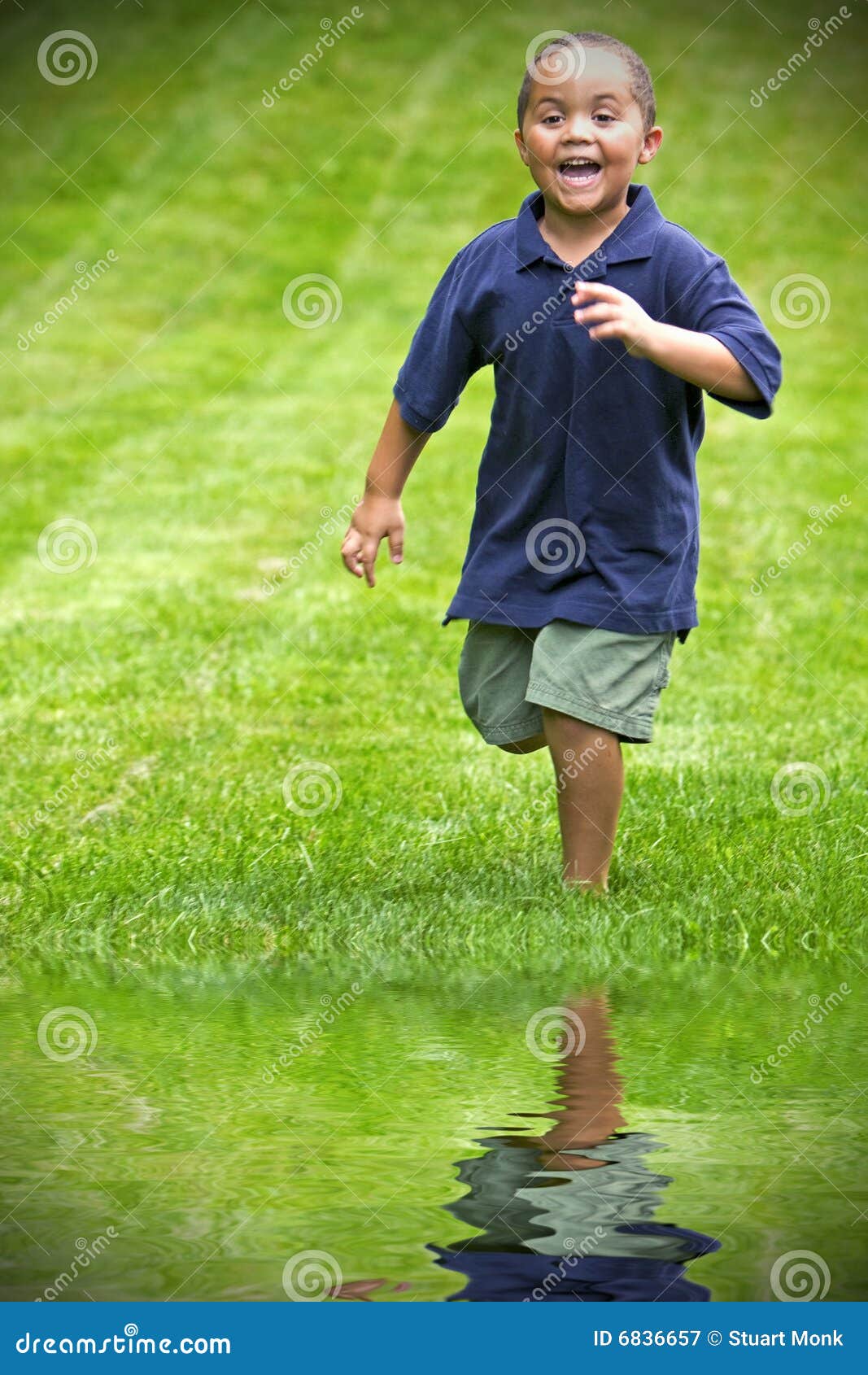 Running boy stock image. Image of child, latin, closeup - 6836657