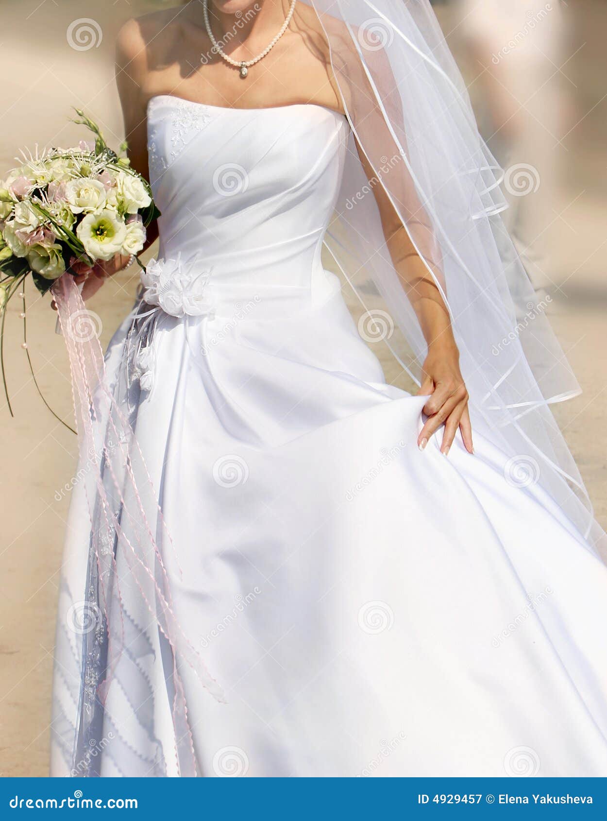 Running bride stock image. Image of happiness, female - 4929457