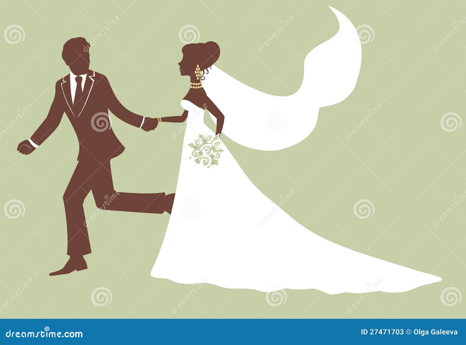 Running Bride Stock Illustrations – 96 Running Bride Stock ...