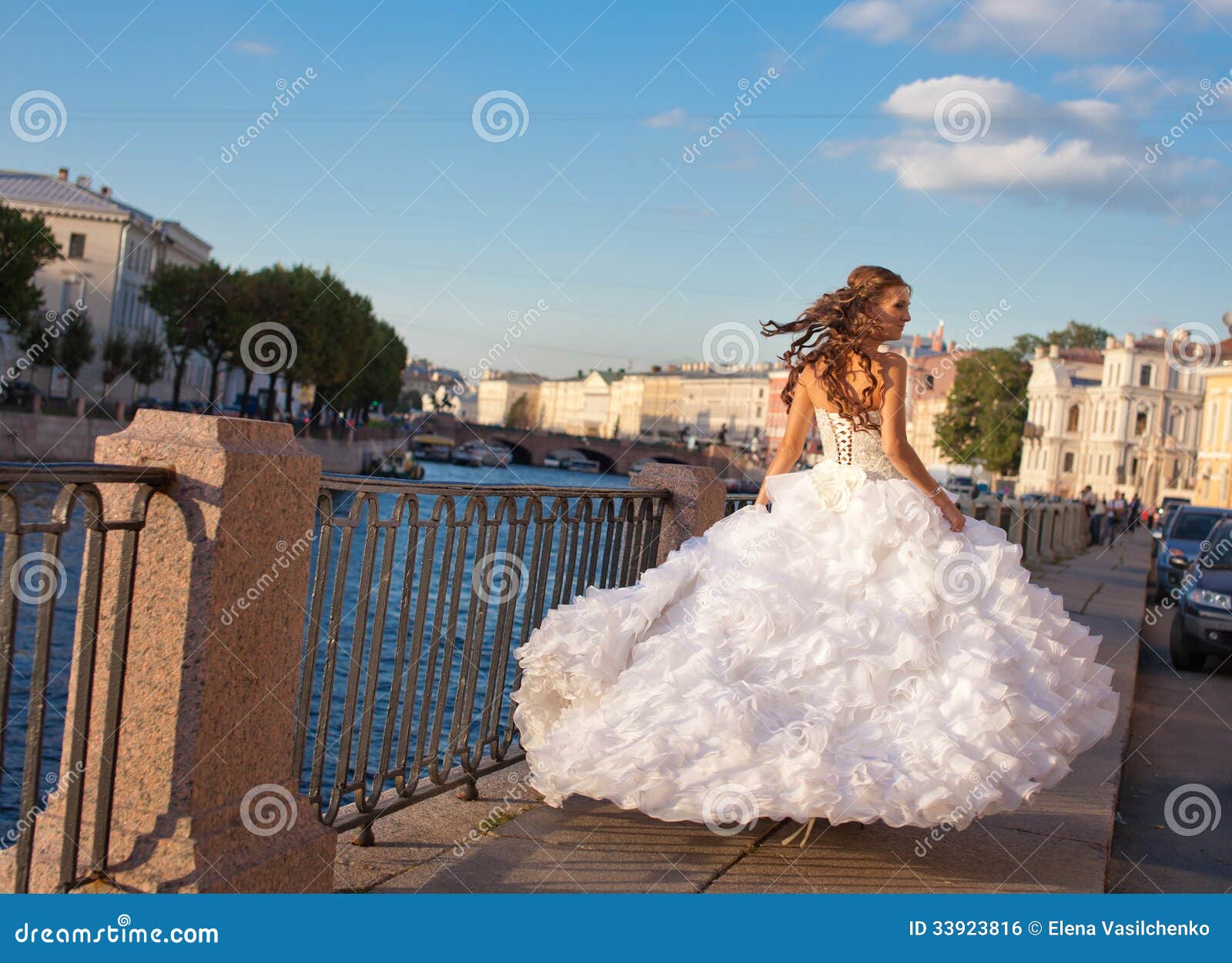Running bride outdoor stock photo. Image of girl, kiss - 33923816