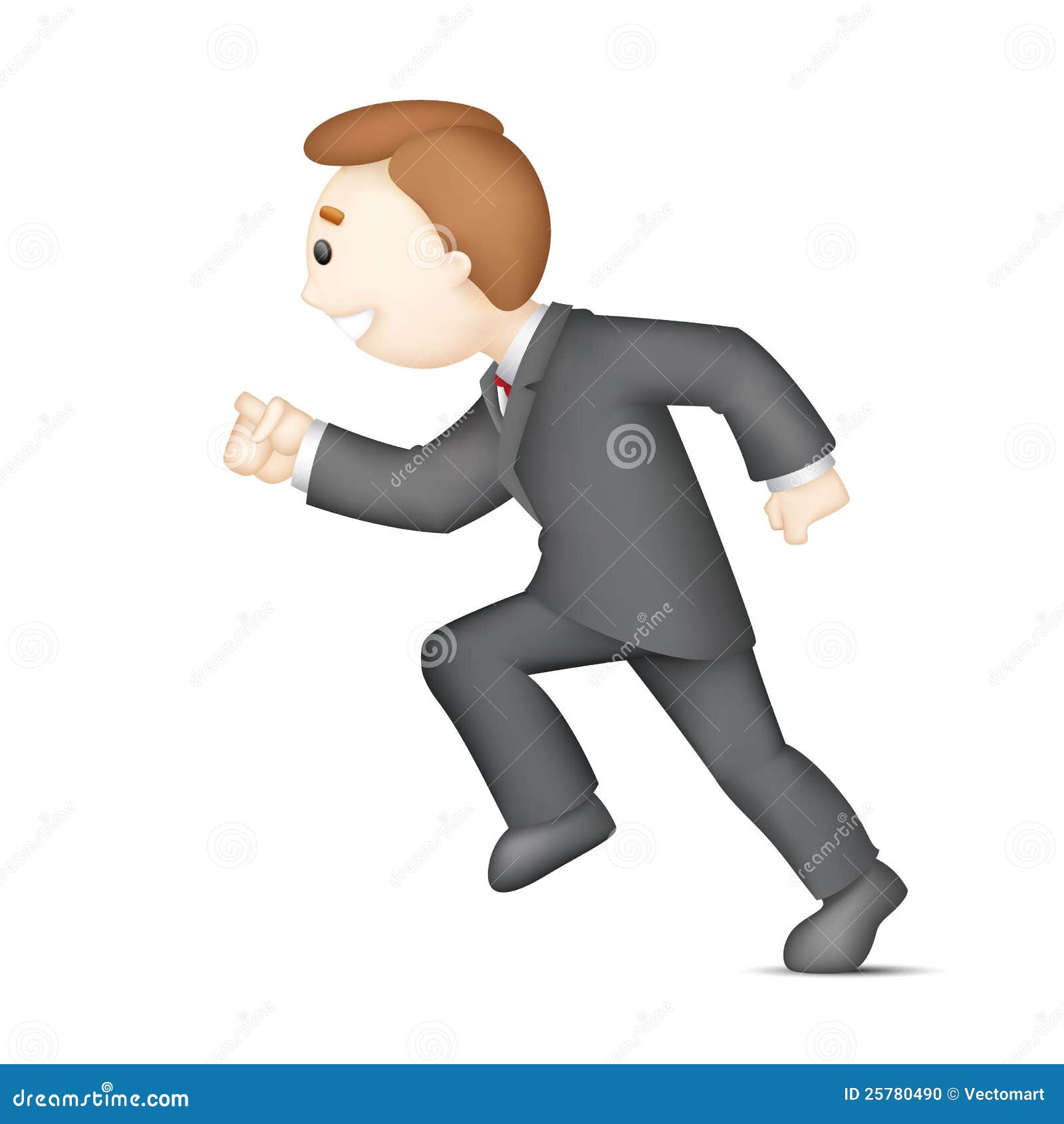 Running Business Man stock vector. Illustration of corporate - 25780490