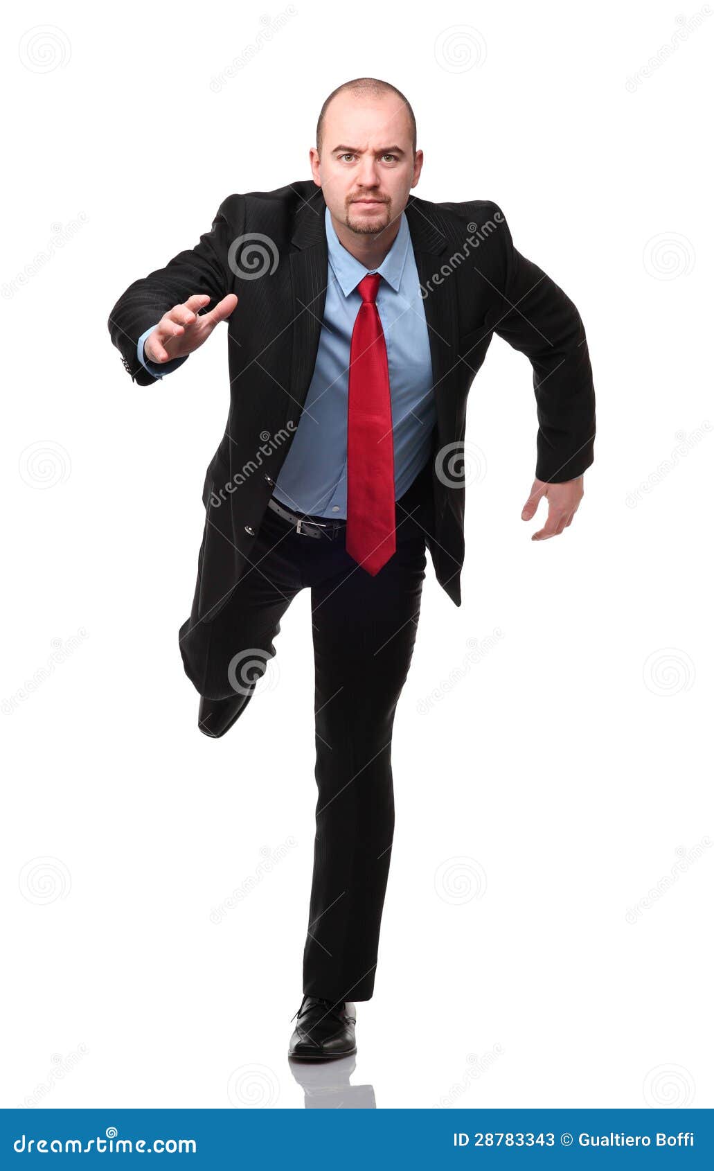Running businessman stock image. Image of isolated, adult - 28783343