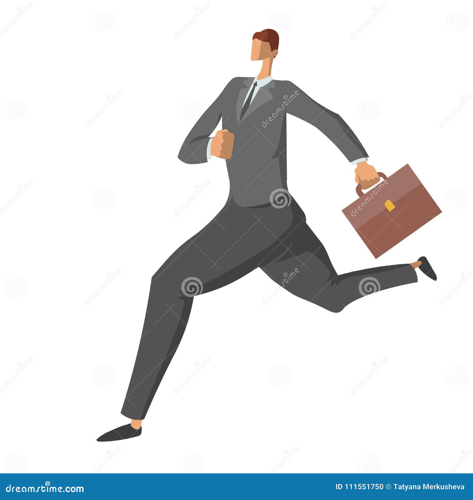 Running Businessman with Briefcase. Hurrying the Man in a Business Suit ... Running Businessman with Briefcase. Hurrying the Man in a Business Suit ...