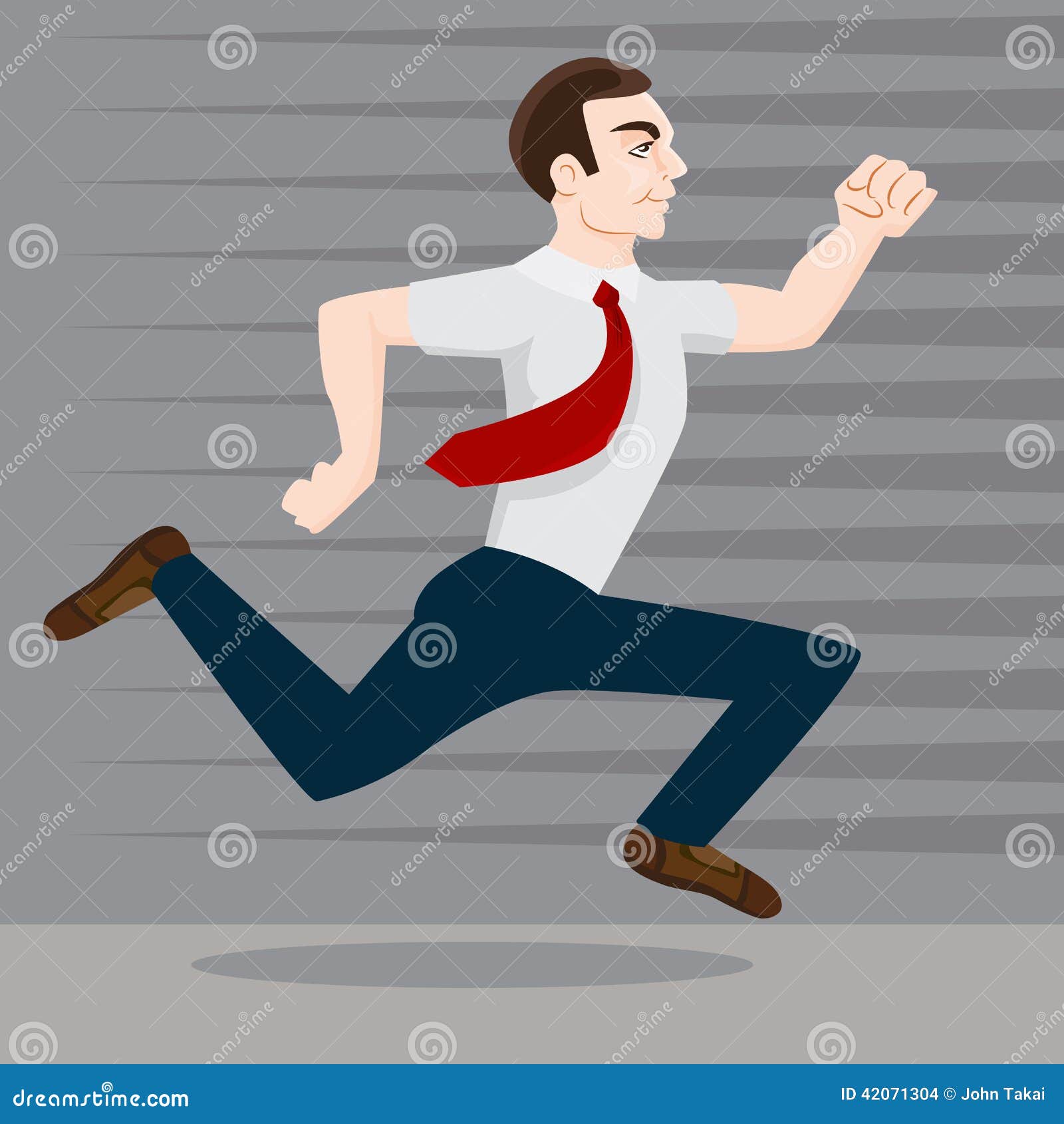Running Businessman stock vector. Illustration of fast - 42071304