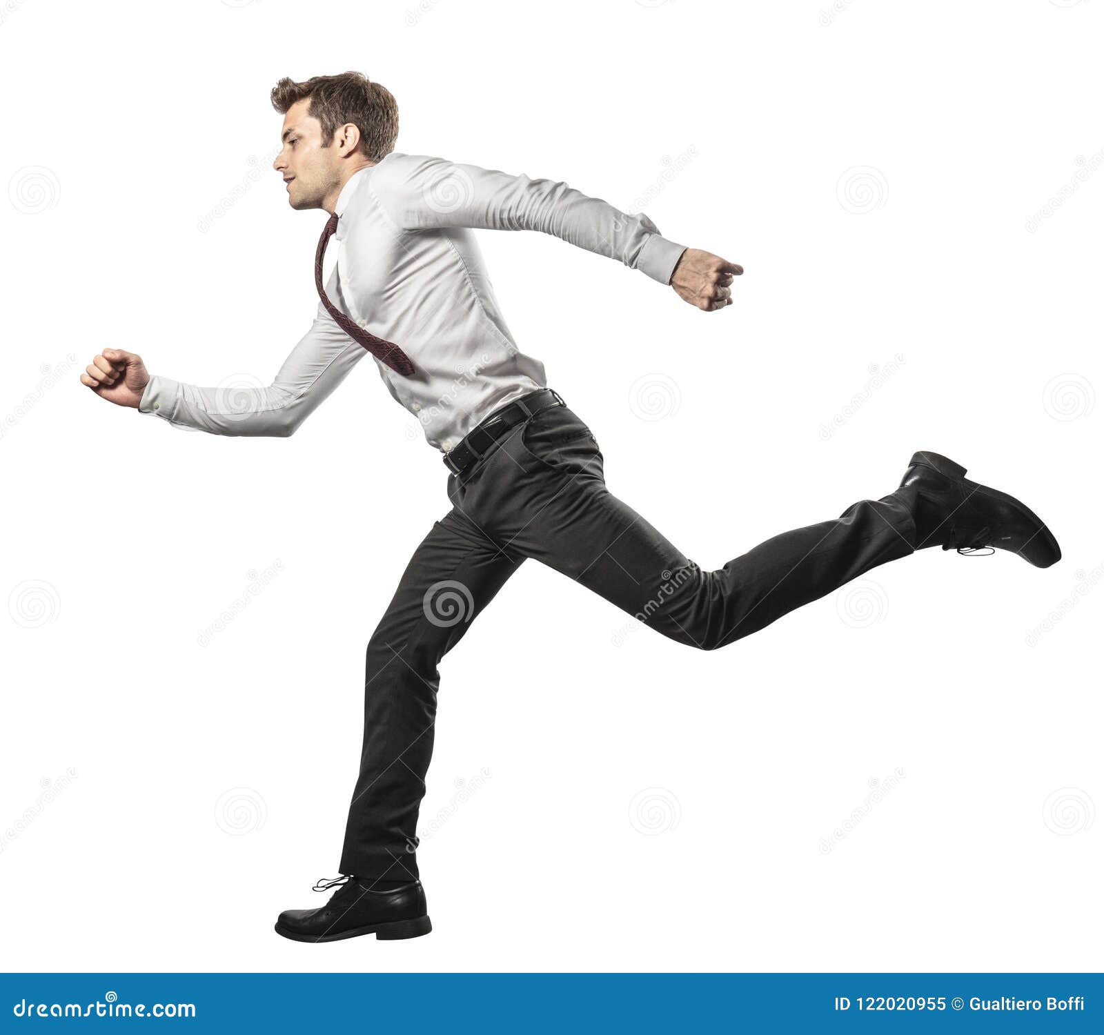Running Businessman on White Stock Image - Image of suit, white: 122020955