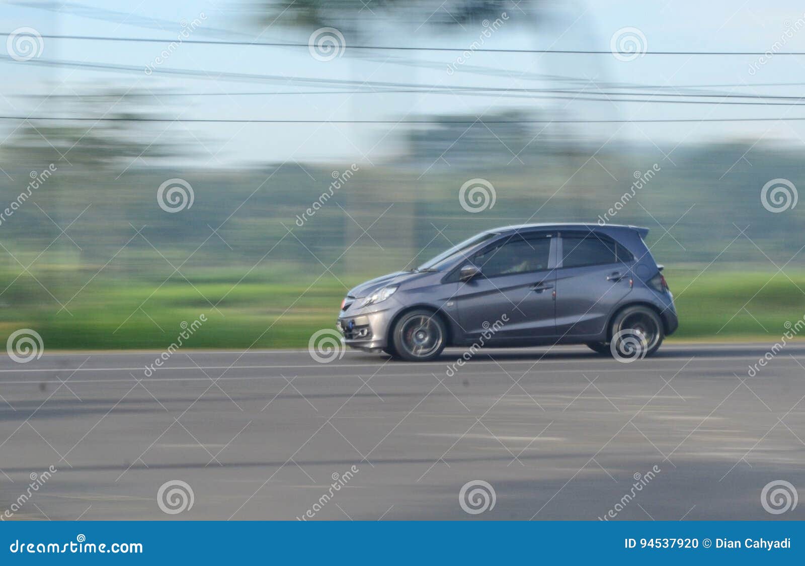 Running Car stock photo. Image of shot, panning, street - 94537920