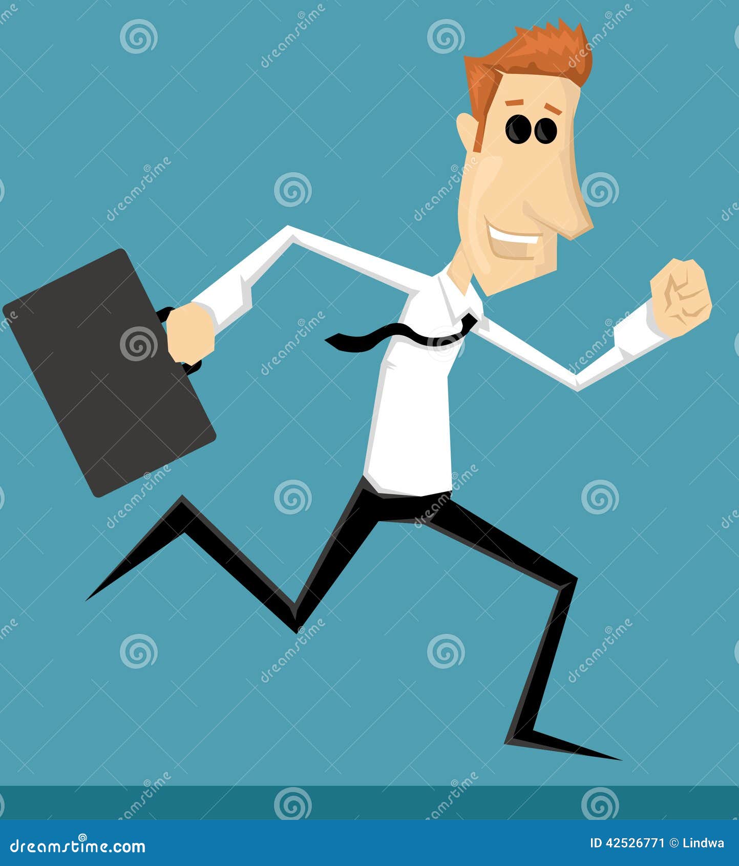 Running Cartoon Office Worker Stock Vector - Illustration of clip, male ...