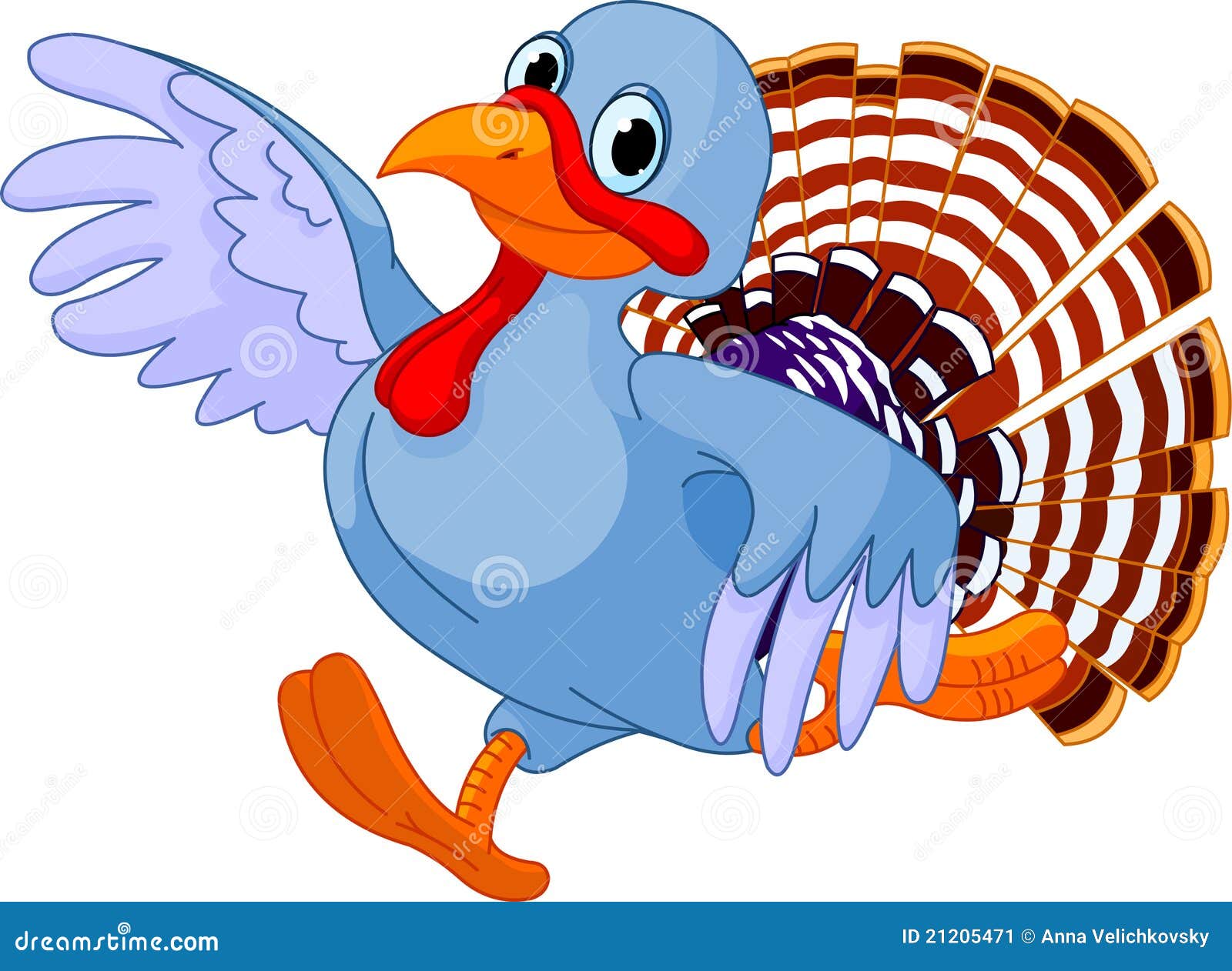 Flying Turkey Clipart