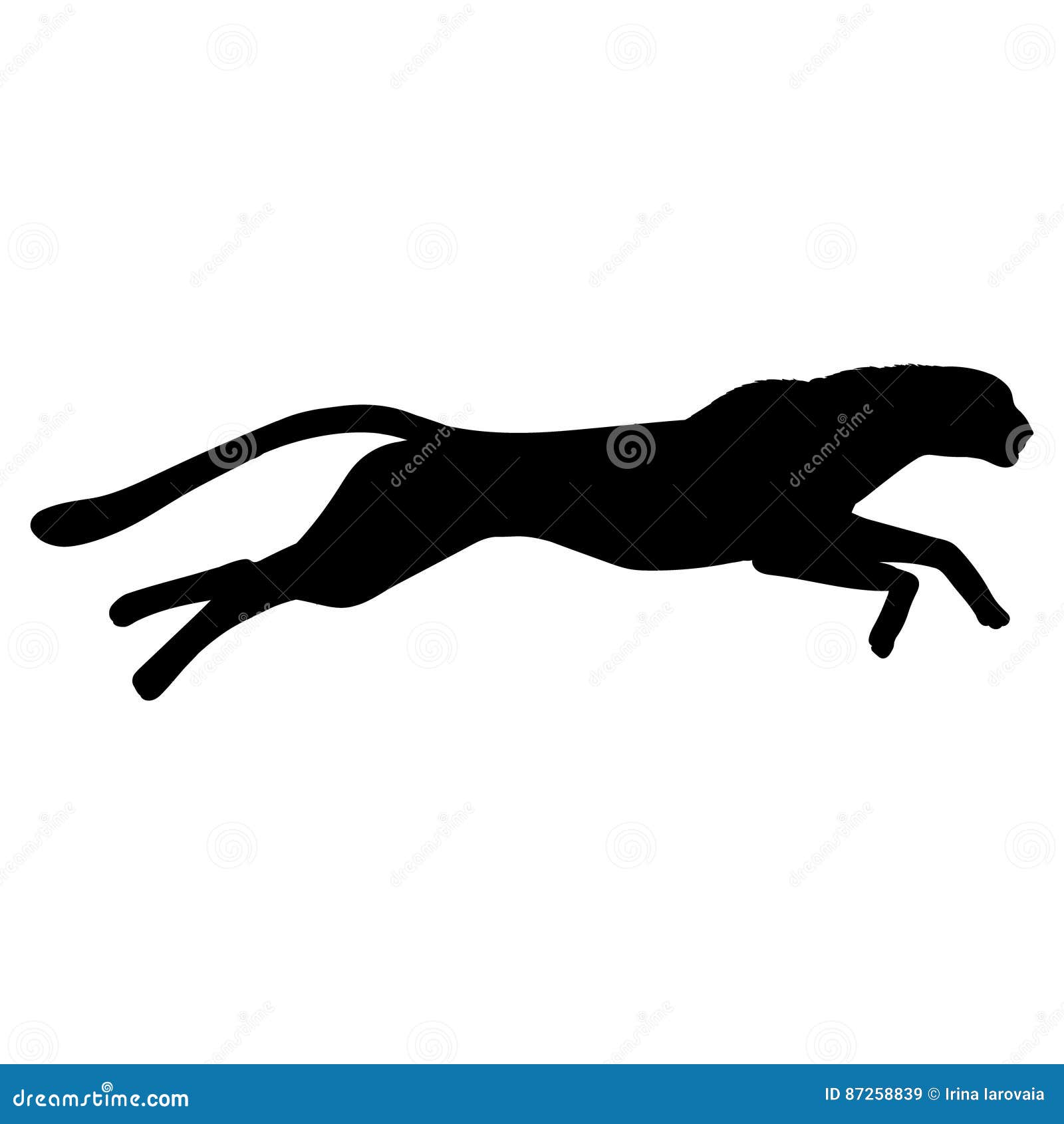 Running Cheetah Vector