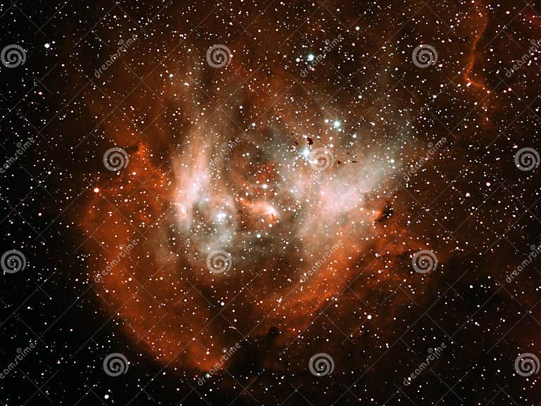 Running Chicken Nebula stock illustration. Illustration of centauri ...