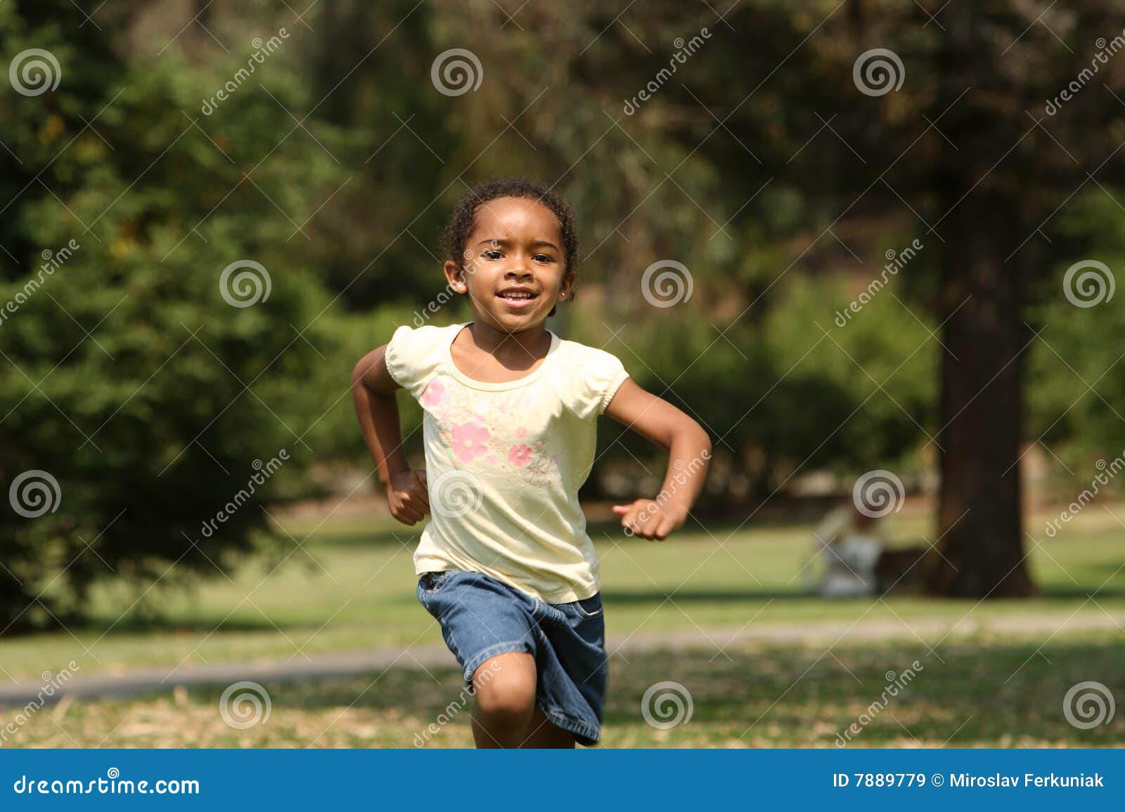 Running Child stock image. Image of childhood, smile, face - 7889779