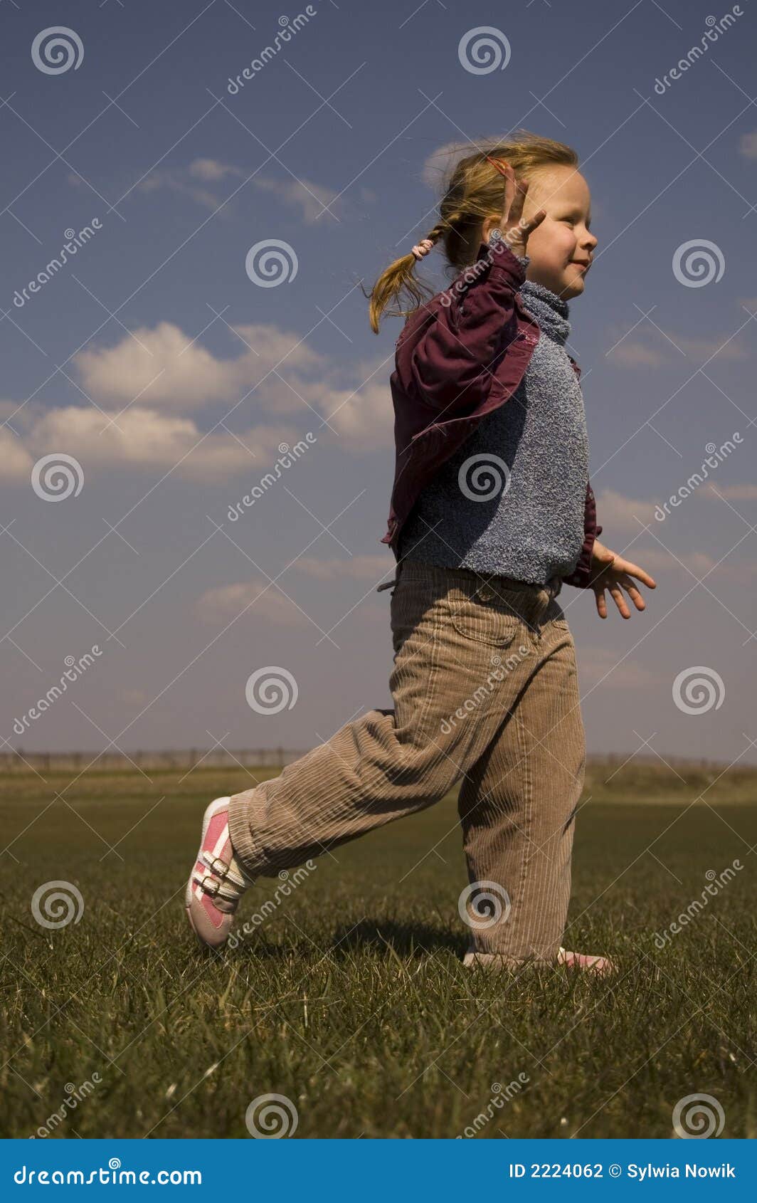 Running Children stock photo. Image of emotion, happy - 2224062