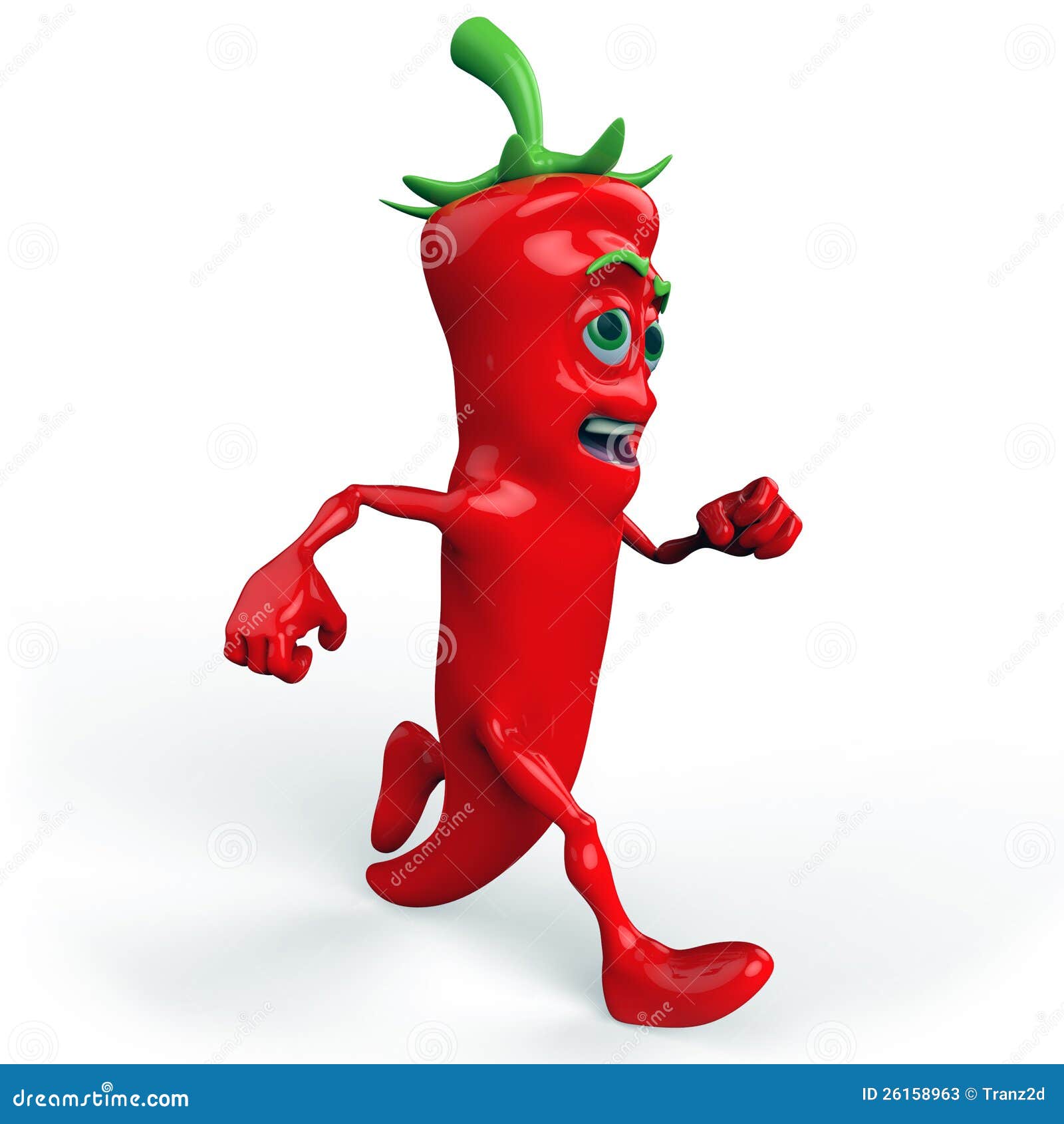 Running chili pepper stock illustration. Illustration of pepper - 26158963