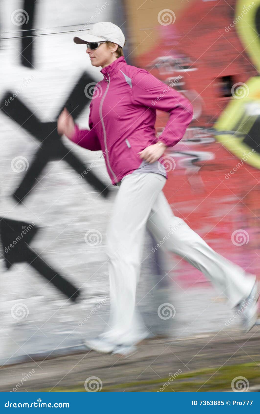 Running in the city stock image. Image of runner, line - 7363885