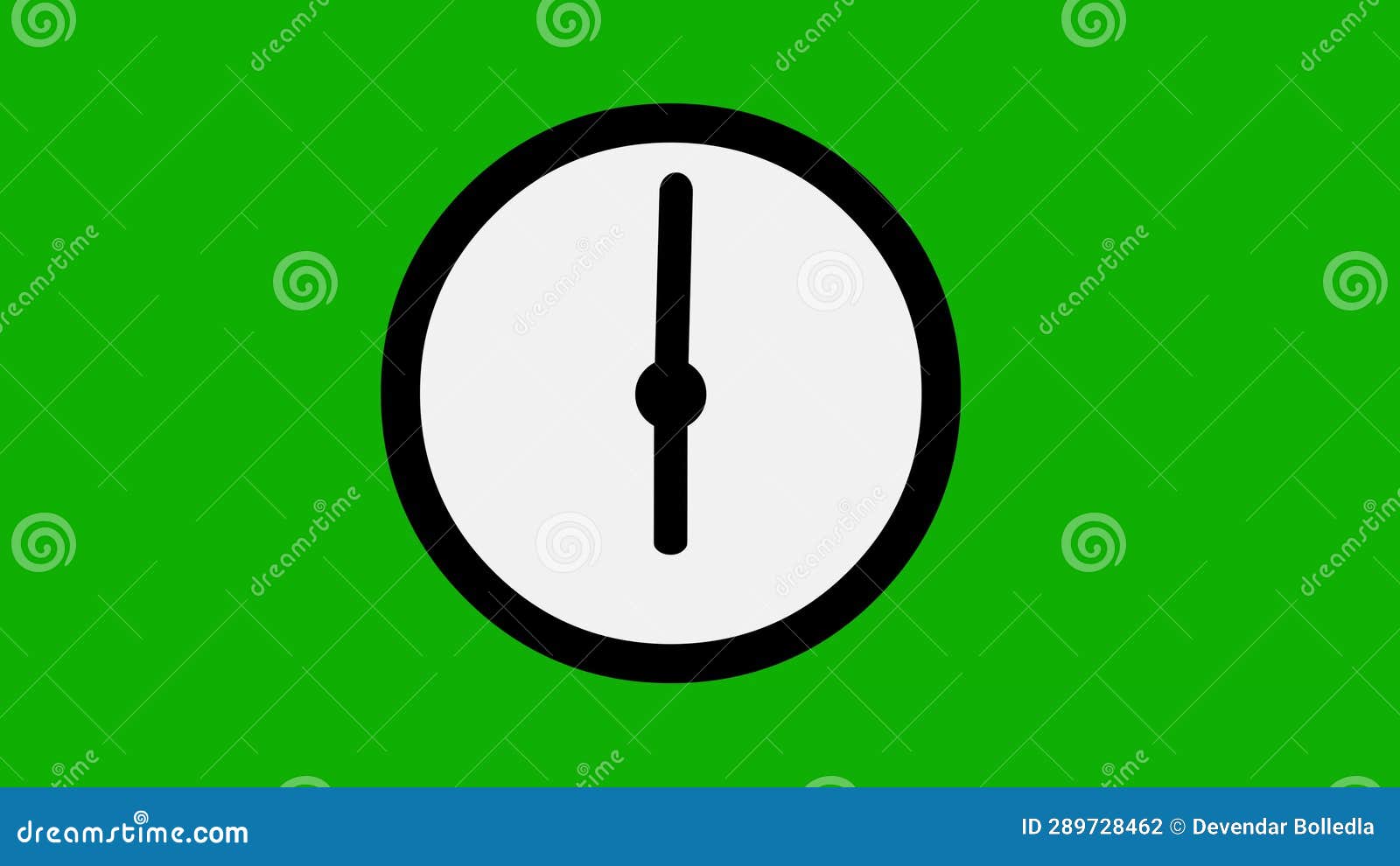 Running Clock Animation Green Screen Motion Graphics Stock Footage ...