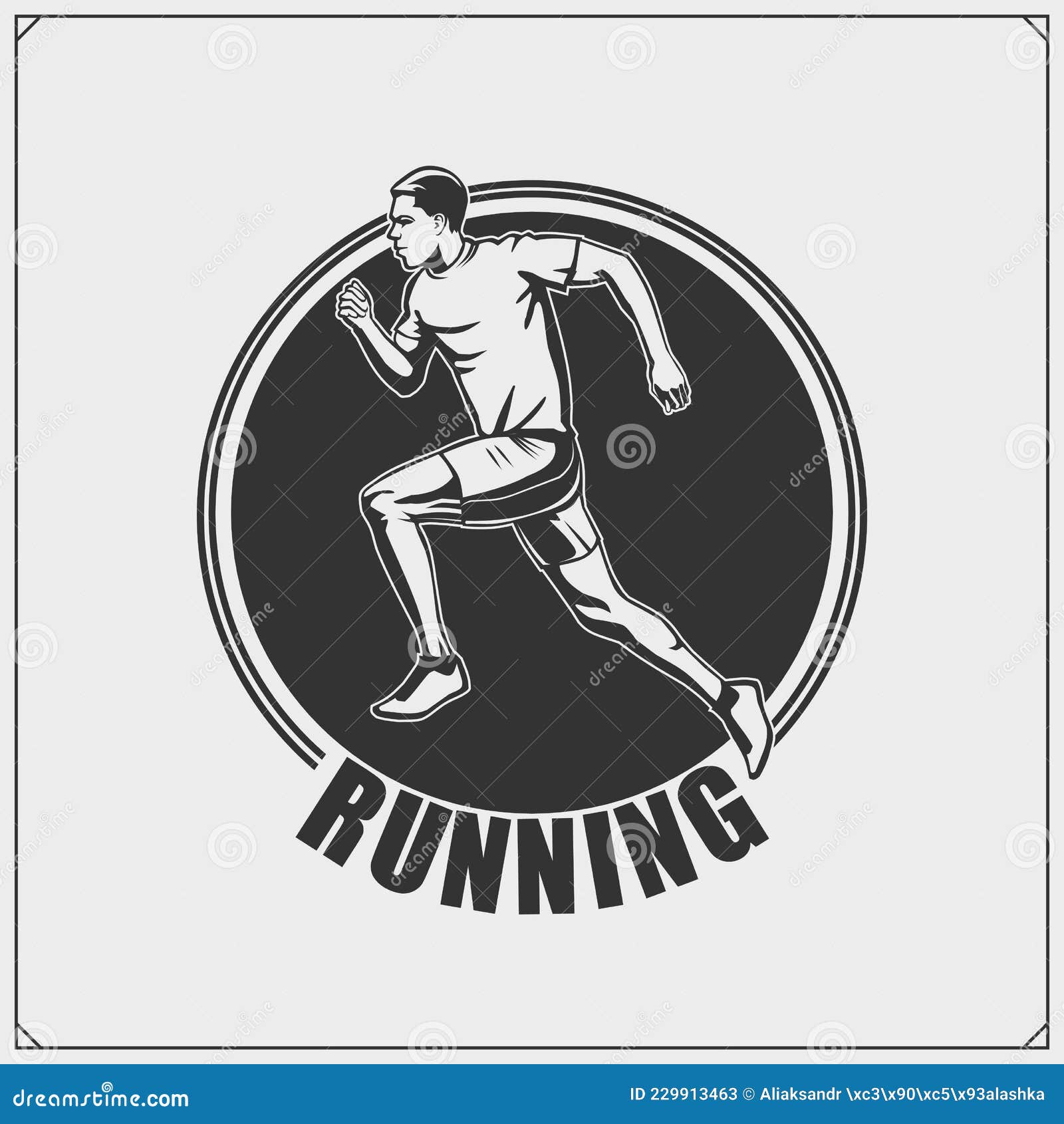 Athletics Emblems Vector Illustration | CartoonDealer.com #58383140