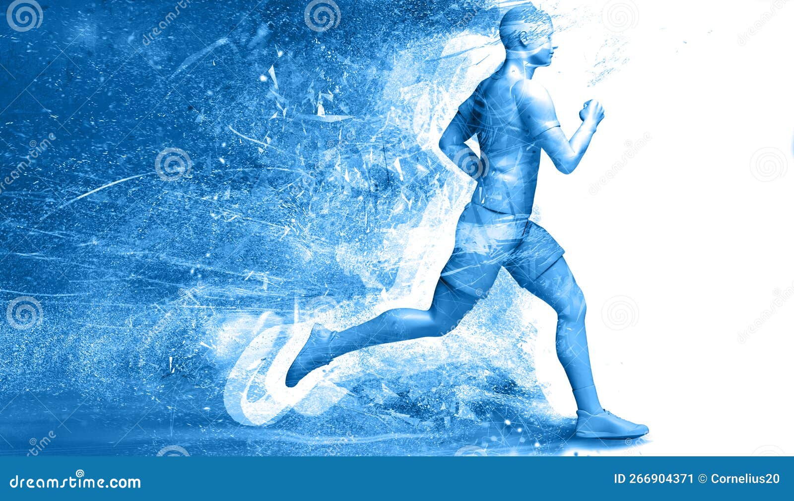 Running Concept Abstract Art Stock Illustration - Illustration of ...