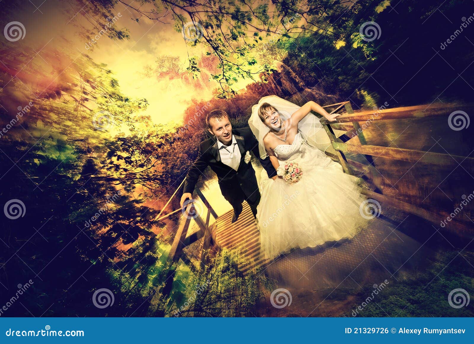 Running couple stock photo. Image of couple, bride, married - 21329726