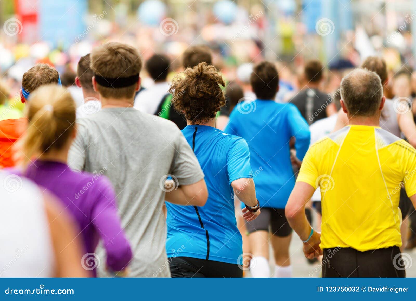 Running Crowd at the Marathon Editorial Photography - Image of scene ...