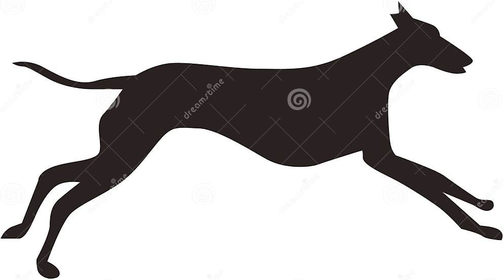 Running Dog stock illustration. Illustration of purebred - 1697243